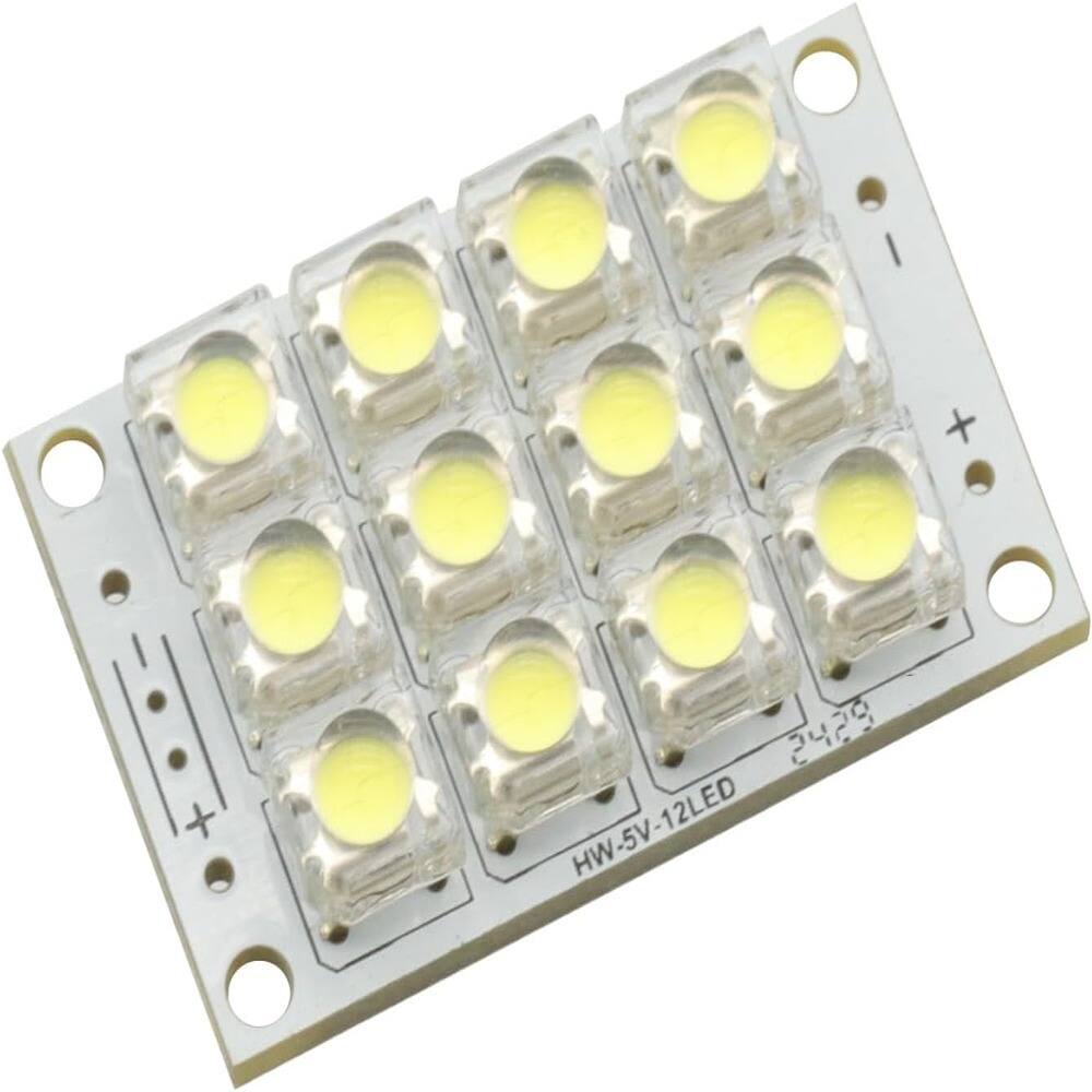 ACJPR 2pcs DC 3V 5V 12 LED Piranha Board, Super Bright White Night Lights SFDFE-121 - Best Buy