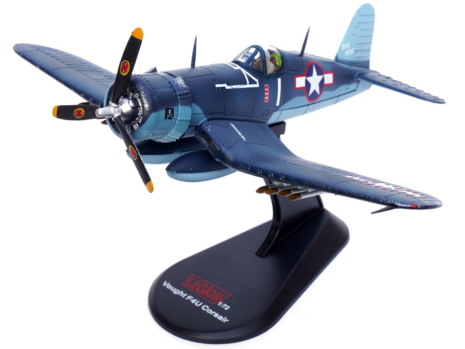 Legion Vought F4U 1A Corsair Fighter Plane Big Hog VF 17 Jolly Rogers ...