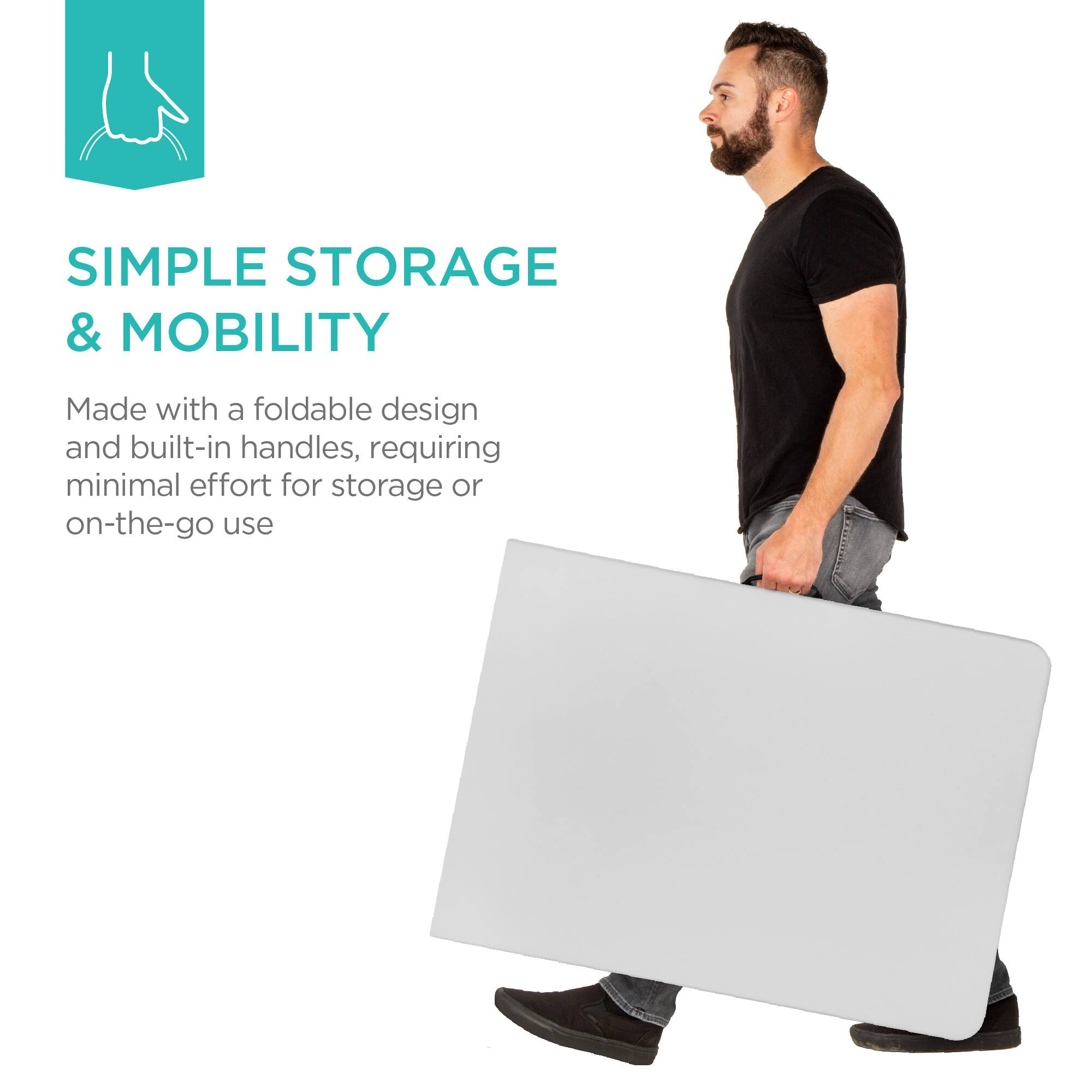 Best Choice Products 6ft Plastic Folding Table, Indoor Outdoor Heavy ...