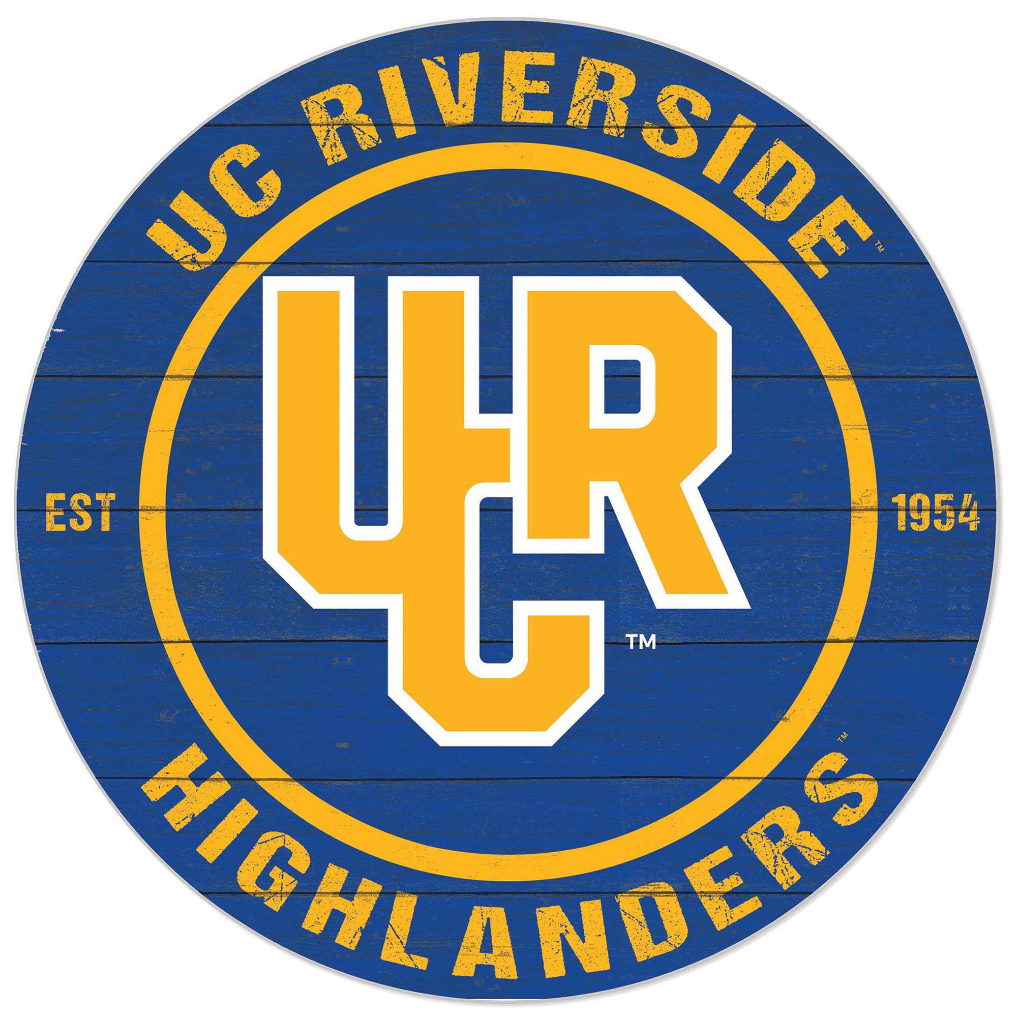 Jardine UC Riverside Highlanders 20'' x 20'' Indoor/Outdoor Circle Sign ...