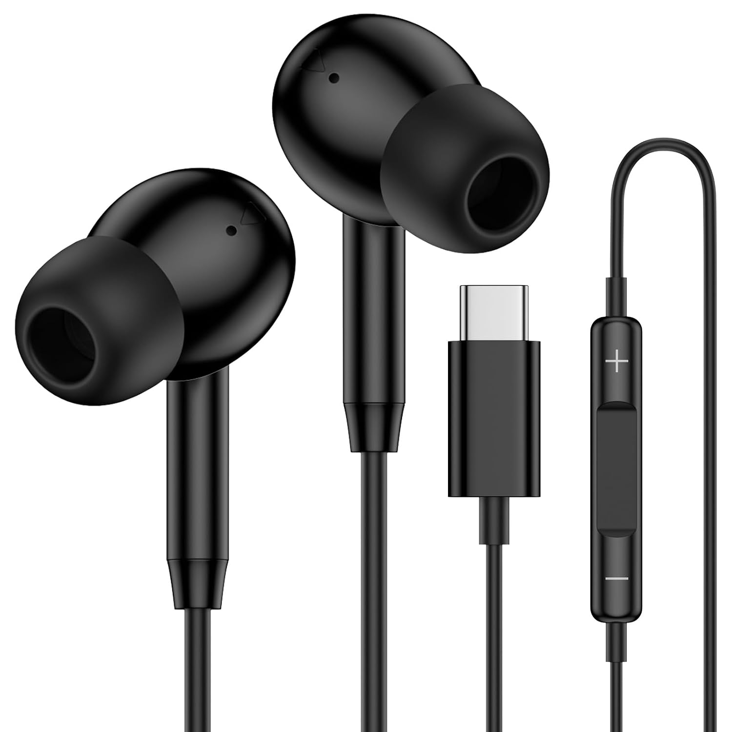 Luckbyte Wired Earbuds with Microphone and Volume Control, In Ear ...