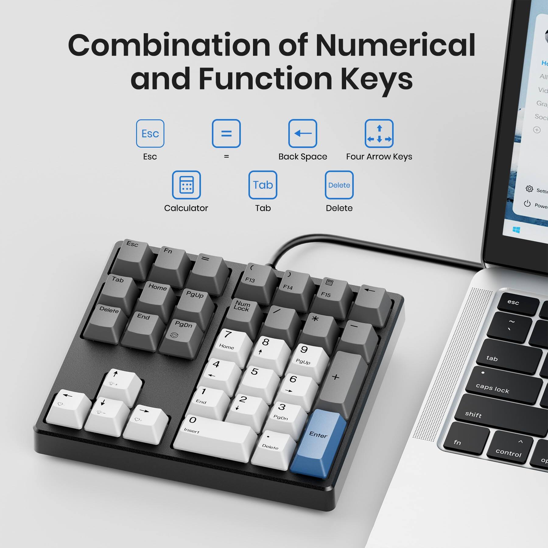 METALTON Number Pad Numpad With Gateron Keypad Numeric Pbt For Laptop ...