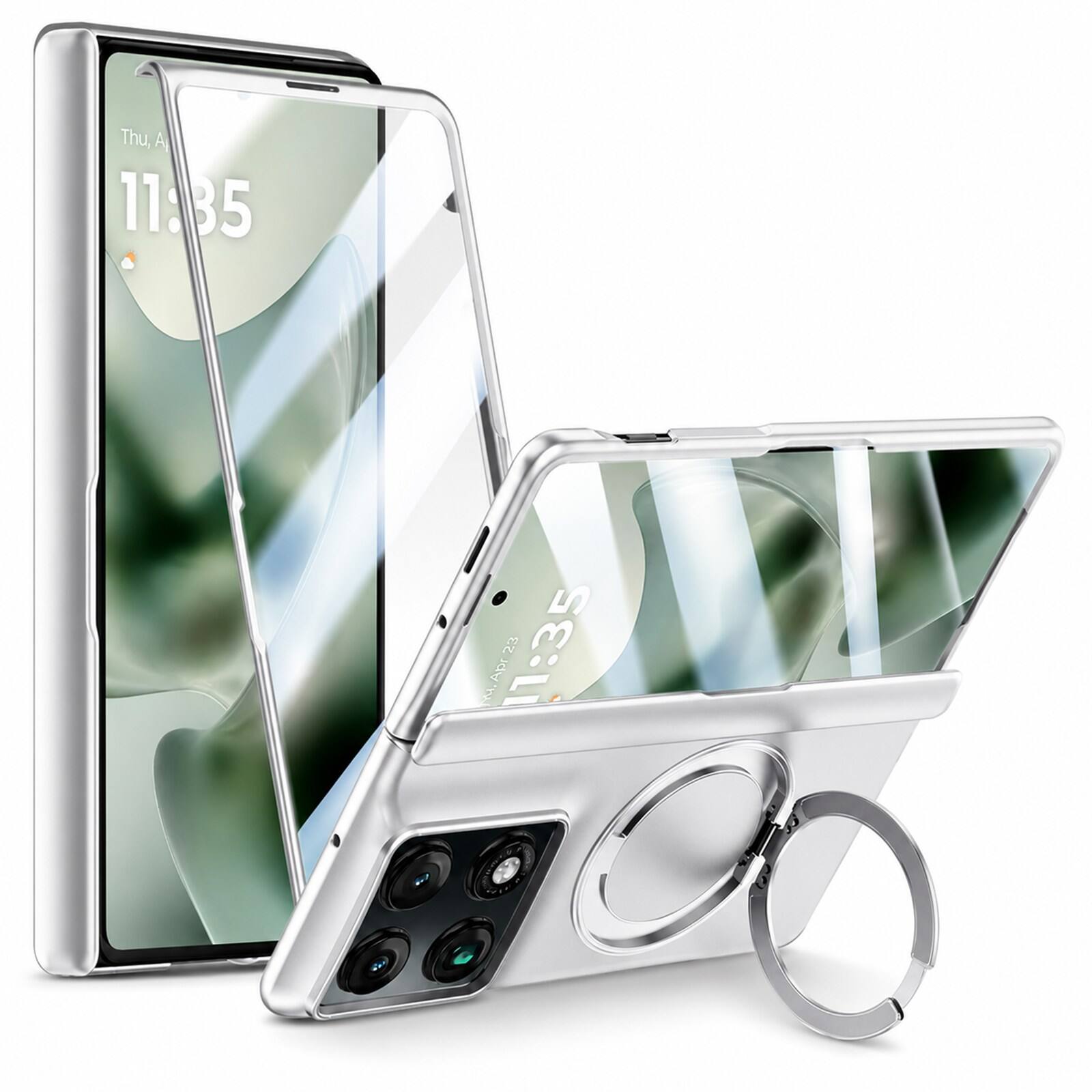 Dteck For Moto Razr Fold (2026) Hinge Protection Magnetic Ring Stand ...