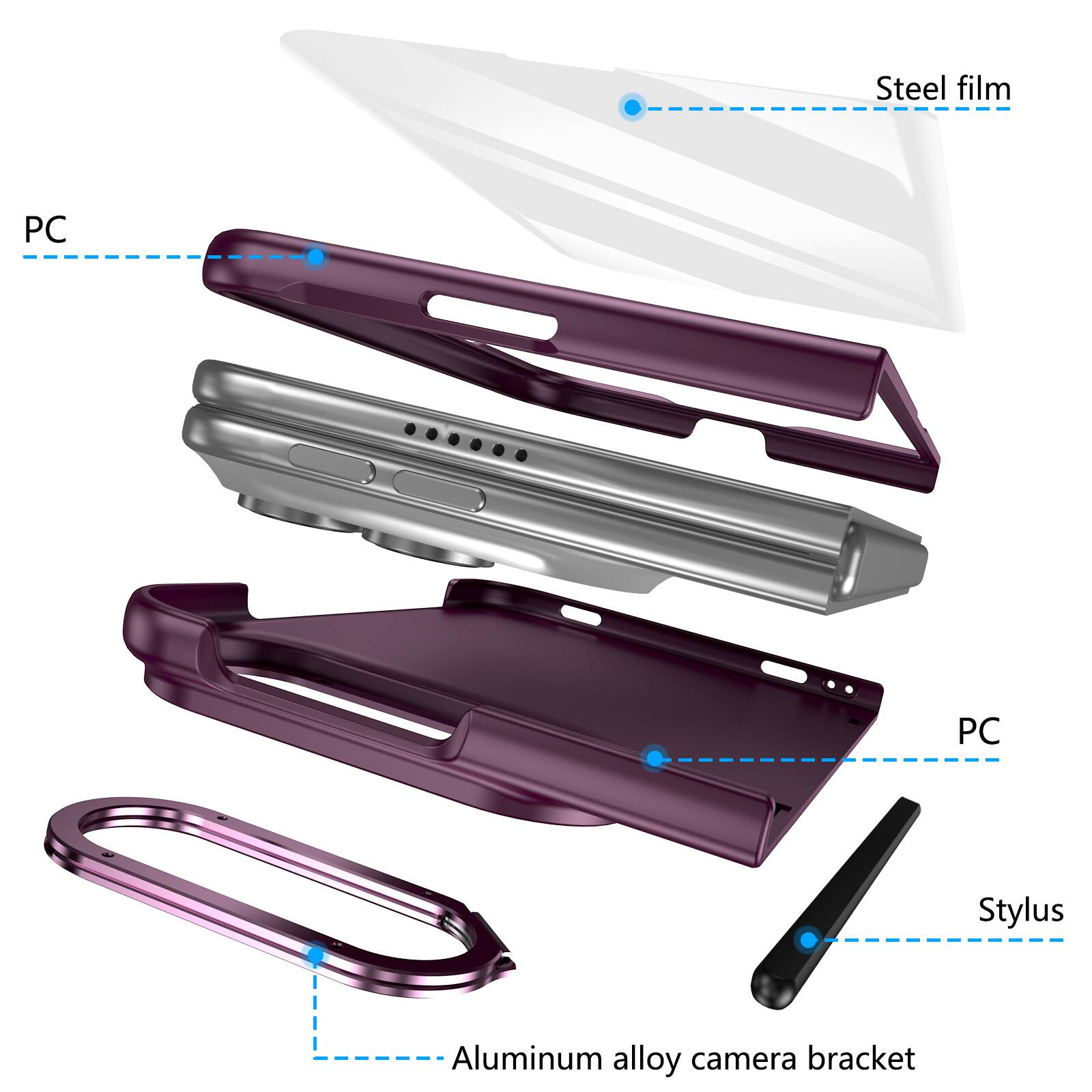 UUCOVER Protective Case For Apple iPhone Duo with Tempered Screen ...