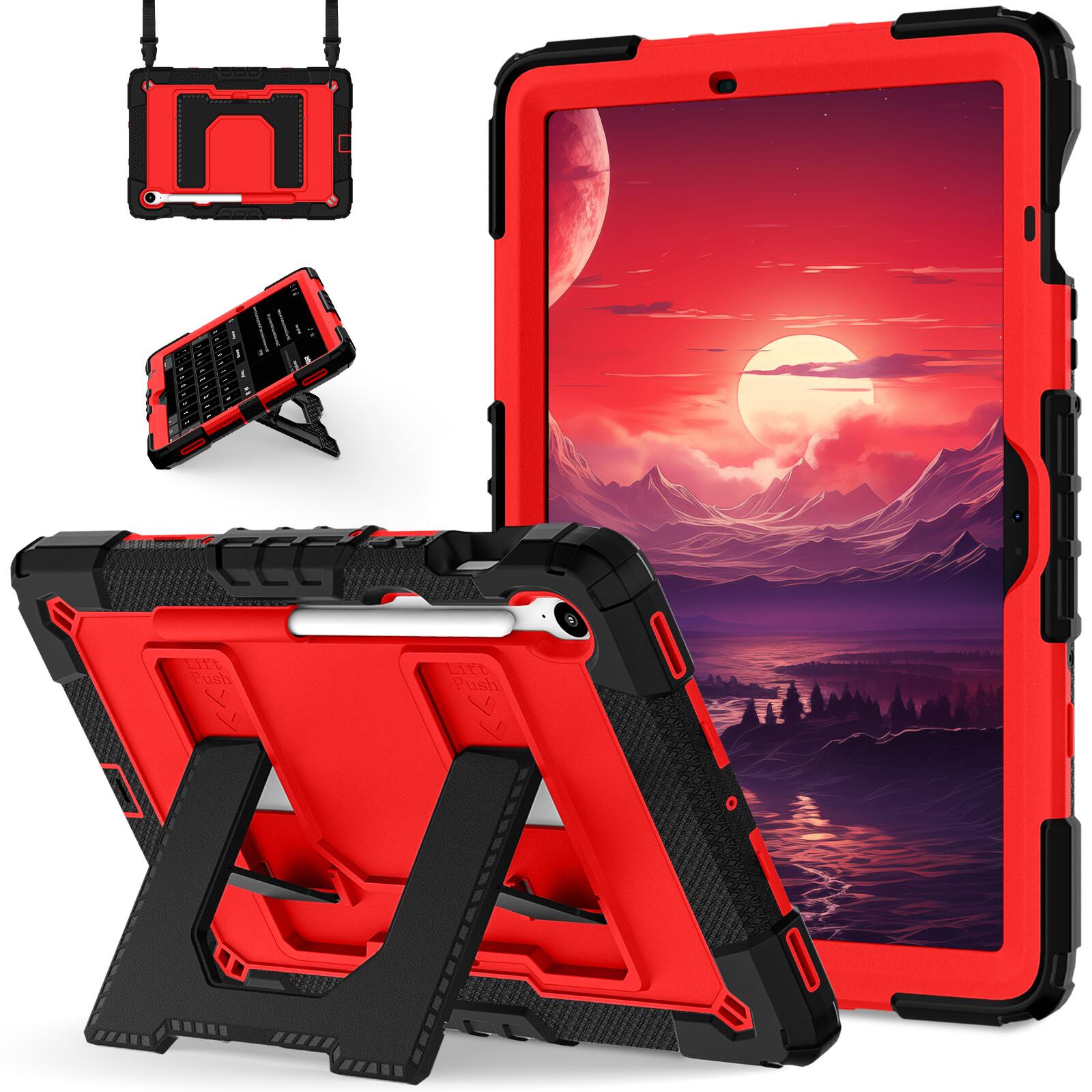 Dteck for Samsung Galaxy Tab S10 Lite/S10 FE/S9 FE 5G/S9 Tablet Case ...