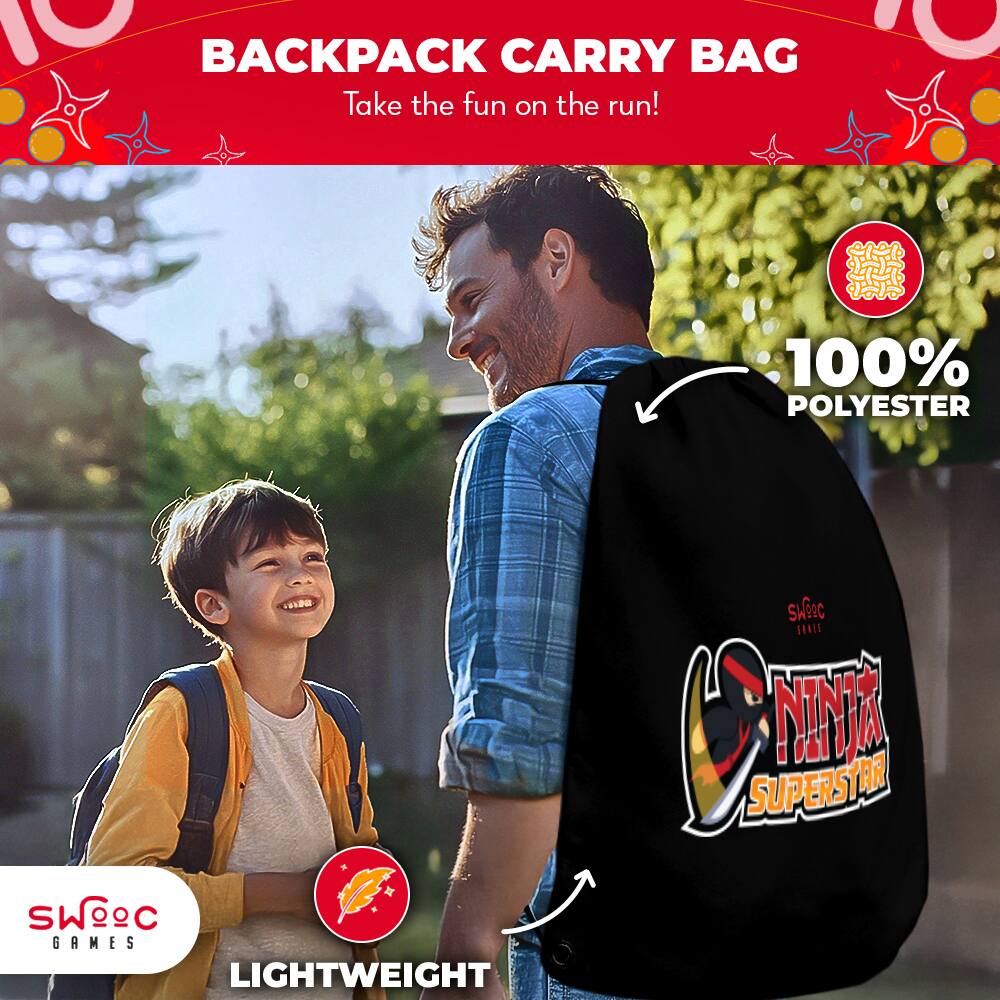 Swooc Games Ninja Superstar 2 in 1 Corn Hole Games for Kids 5 Second ...