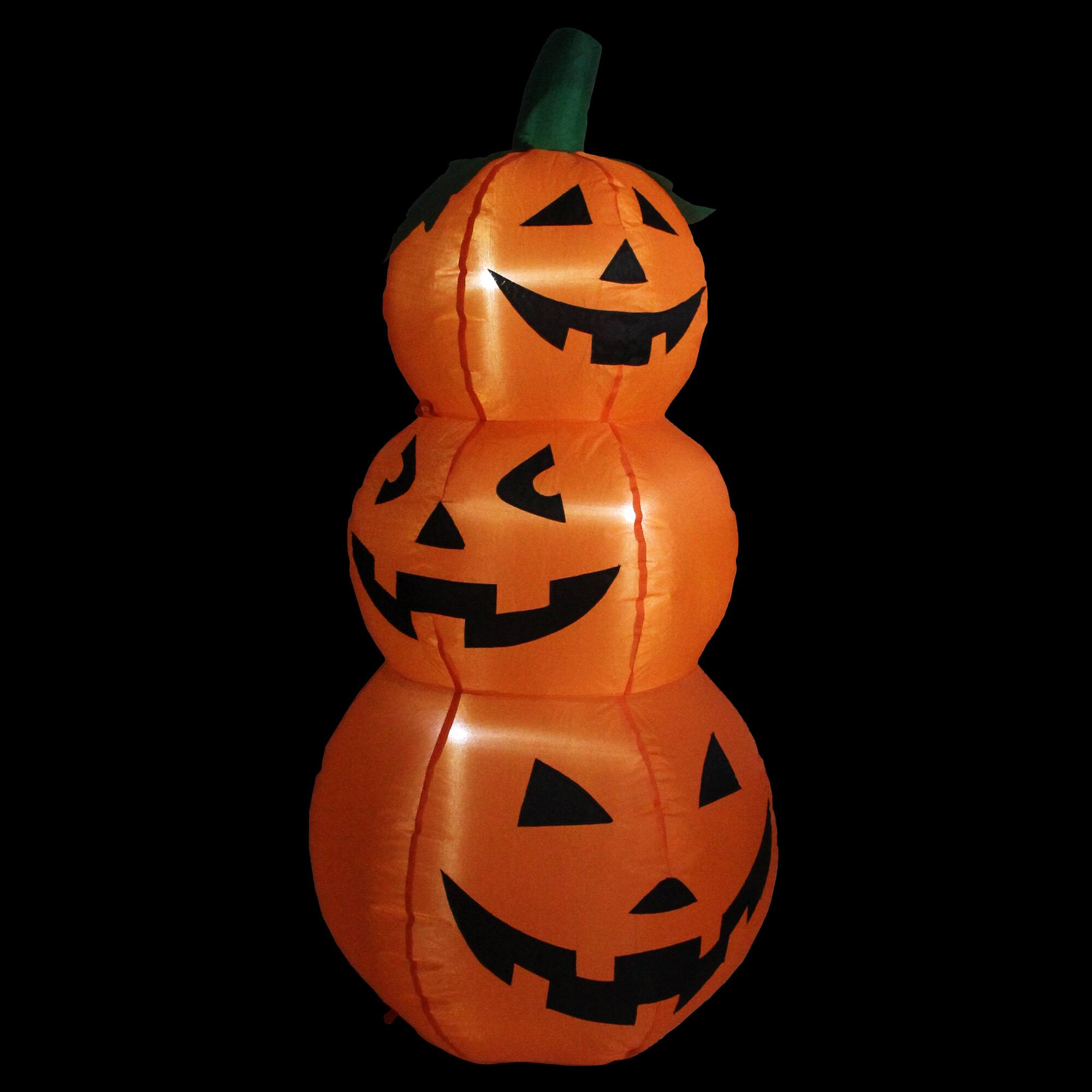 Northlight LED Lighted Inflatable Jack O Lantern Trio Halloween Outdoor ...