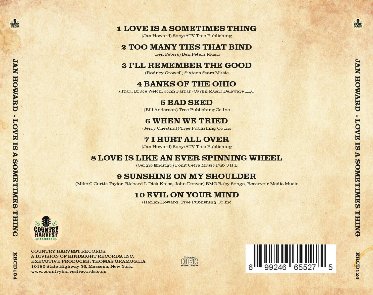 Jan Howard Love Is a Sometimes Thing COMPACT DISCS [CD] - Best Buy