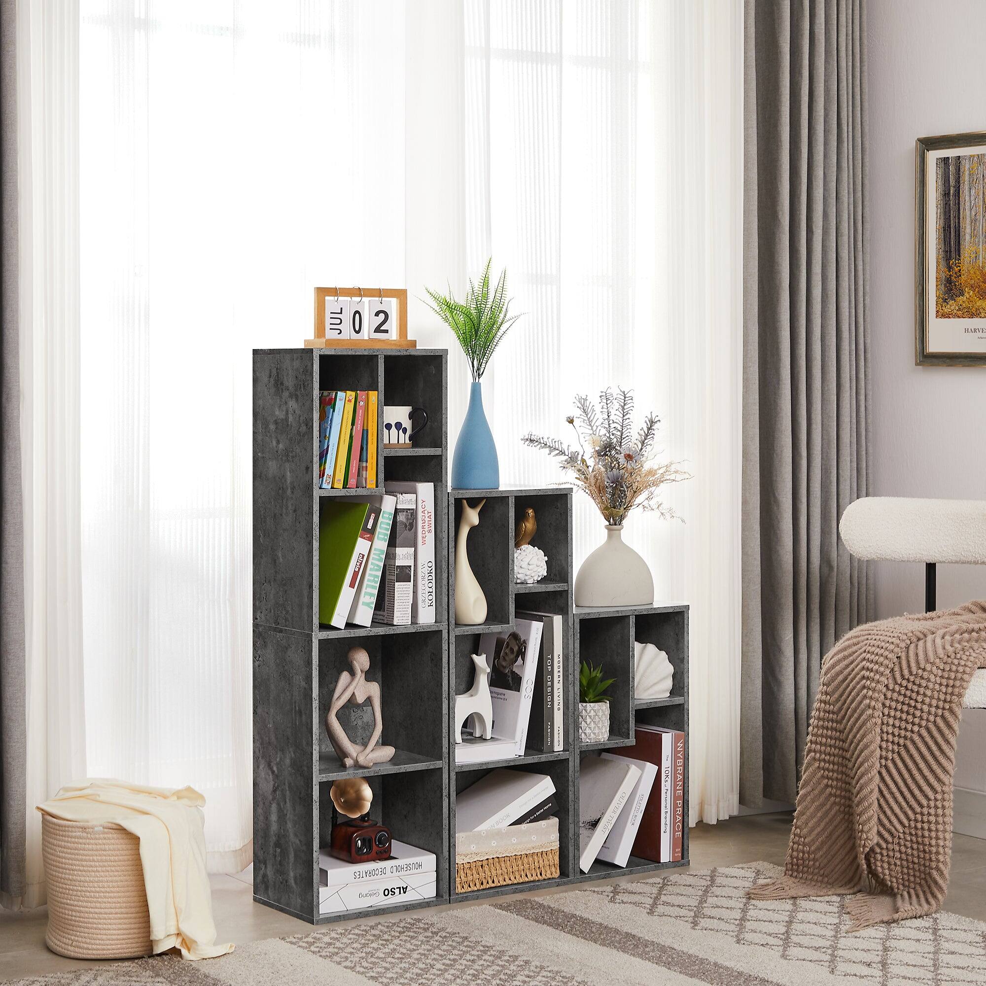 Vecelo Modular Cube Bookshelf Customizable Storage Shelves for Books ...