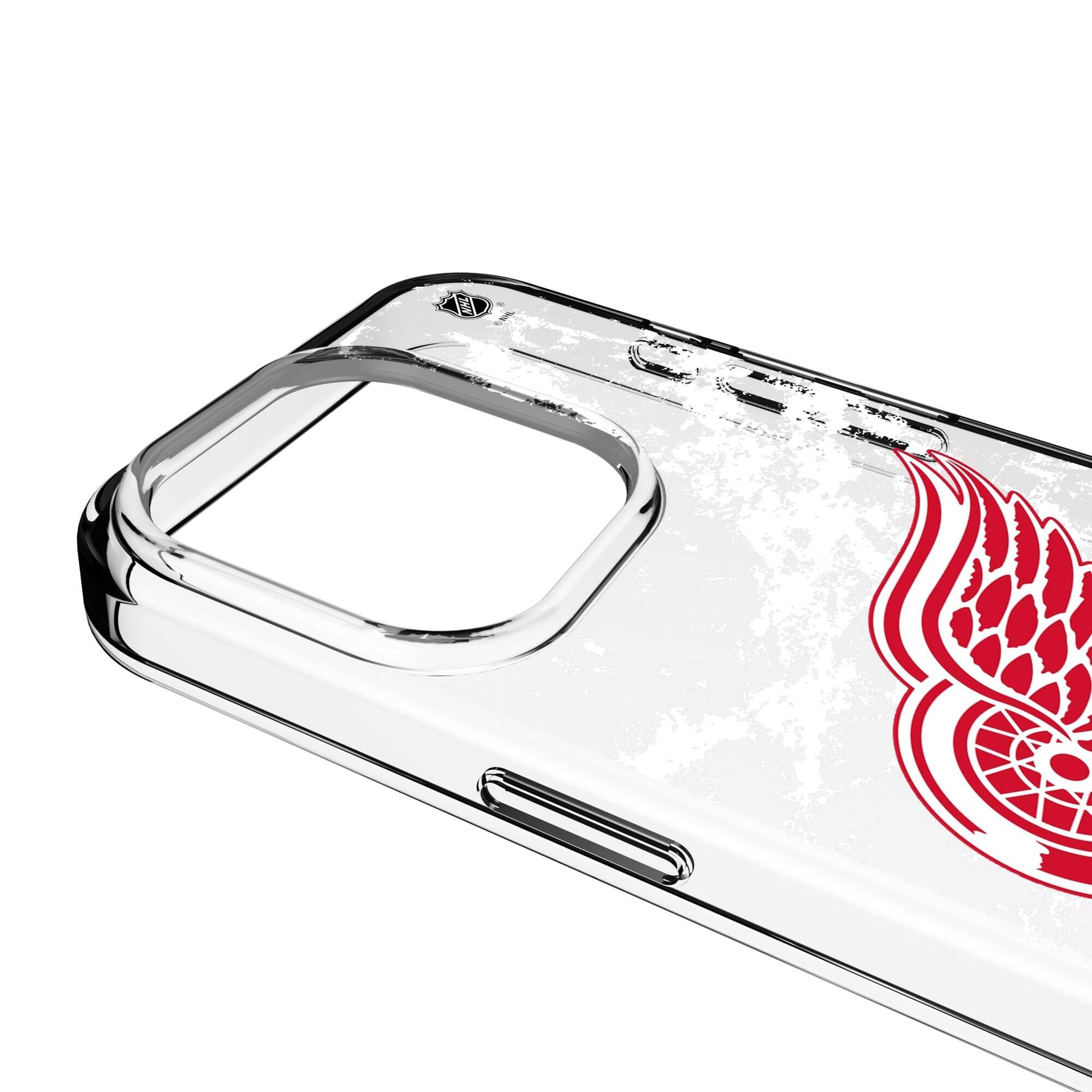 Keyscaper NHL Detroit Red Wings iPhone Stripe Clear Ice Case 14 Plus ...