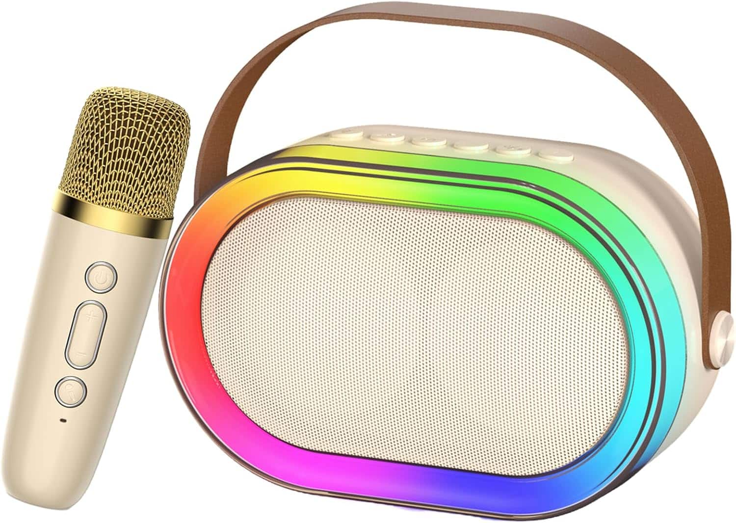 Stamp n Camp - Mini Karaoke Machine, Portable Bluetooth Speaker with ...