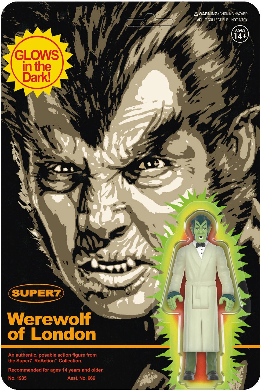 Super7 Werewolf Of London ReAction Figures Wv2 Werewolf of London ...