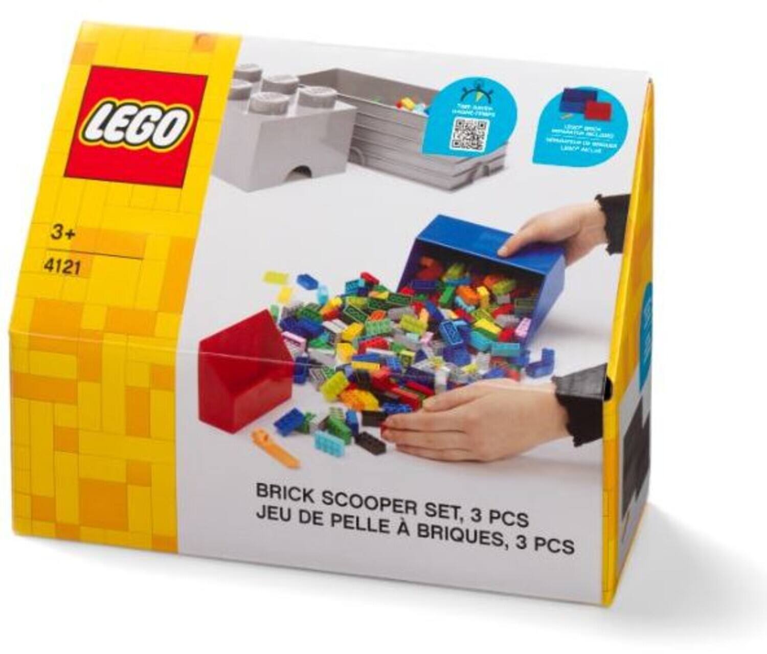 Room Copenhagen Storage Brick Scooper Set, 2 Pieces, Blue Collectibles ...