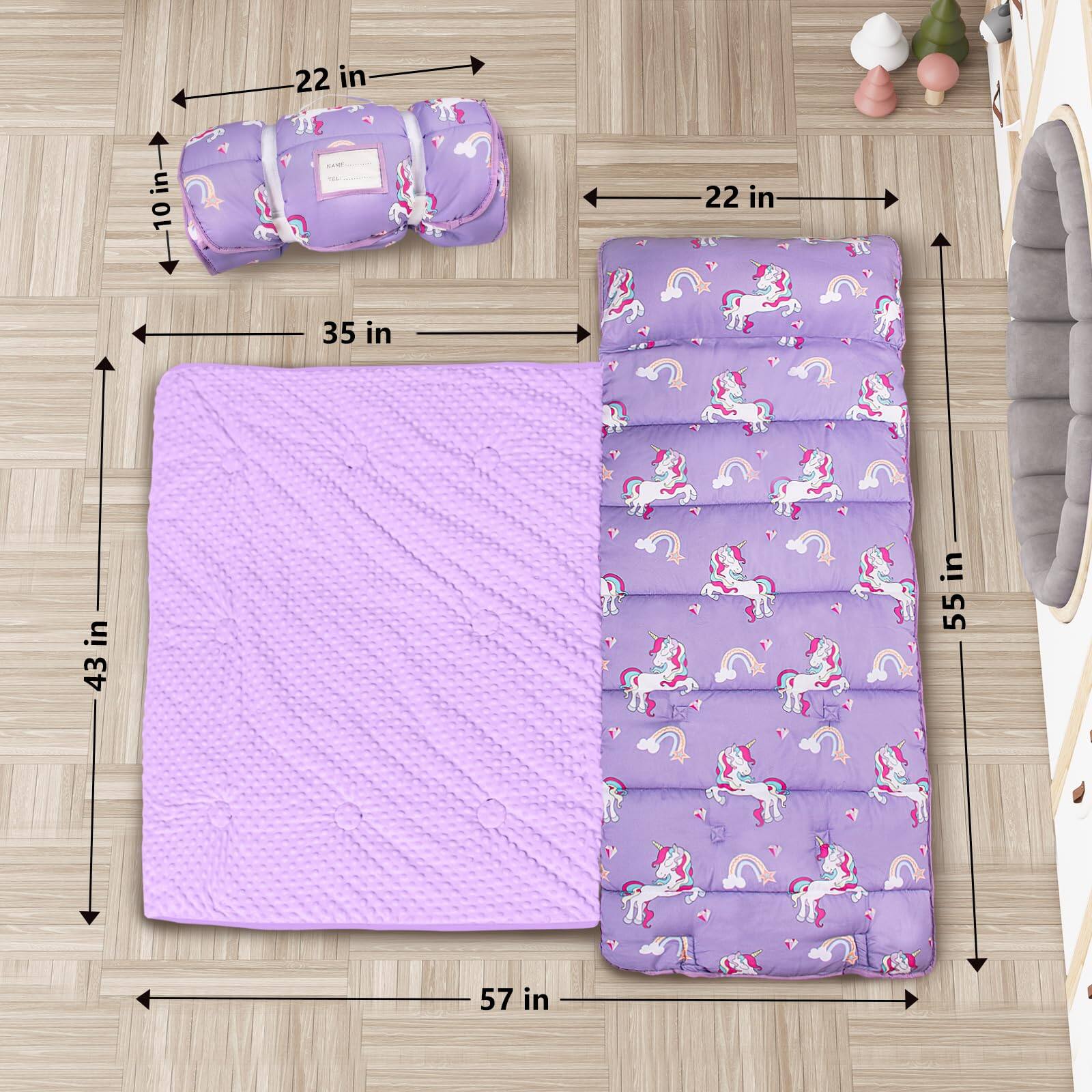 Pacoar Cade Thickened Nap Mat With Removable Pillow And Minky Blanket ...