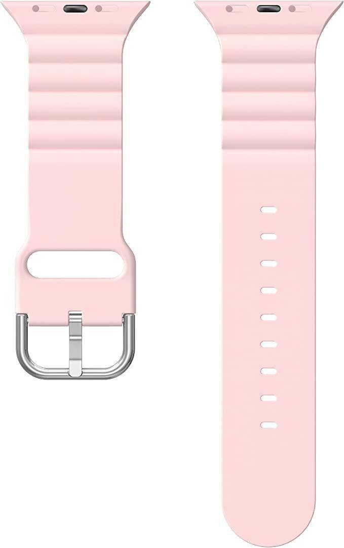 Worryfree Gadgets Silicone Wavy Bands Sand Pink - Best Buy