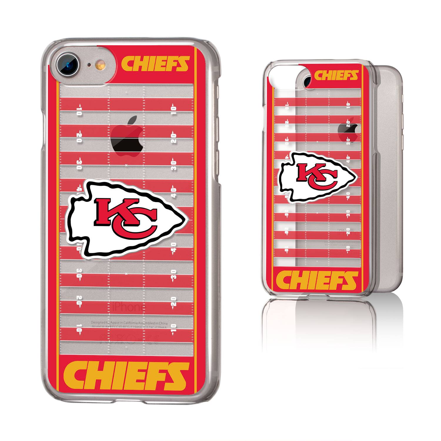 Keyscaper NFL Kansas City Chiefs iPhone Clear Field Design Case 15 Plus ...