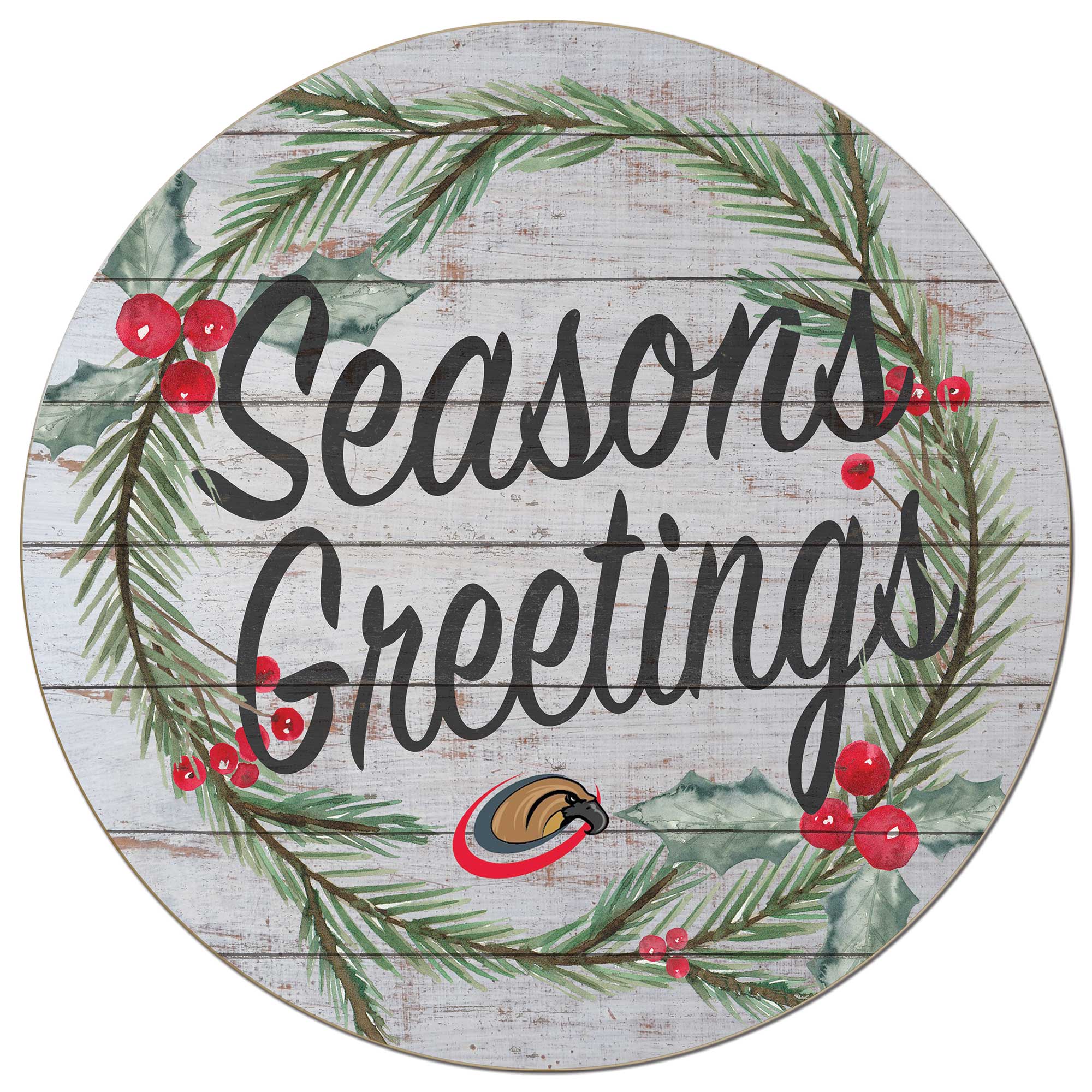 Jardine Malcolm X College Hawks 20'' x 20'' Season's Greetings Circle White 200755152 - Best Buy