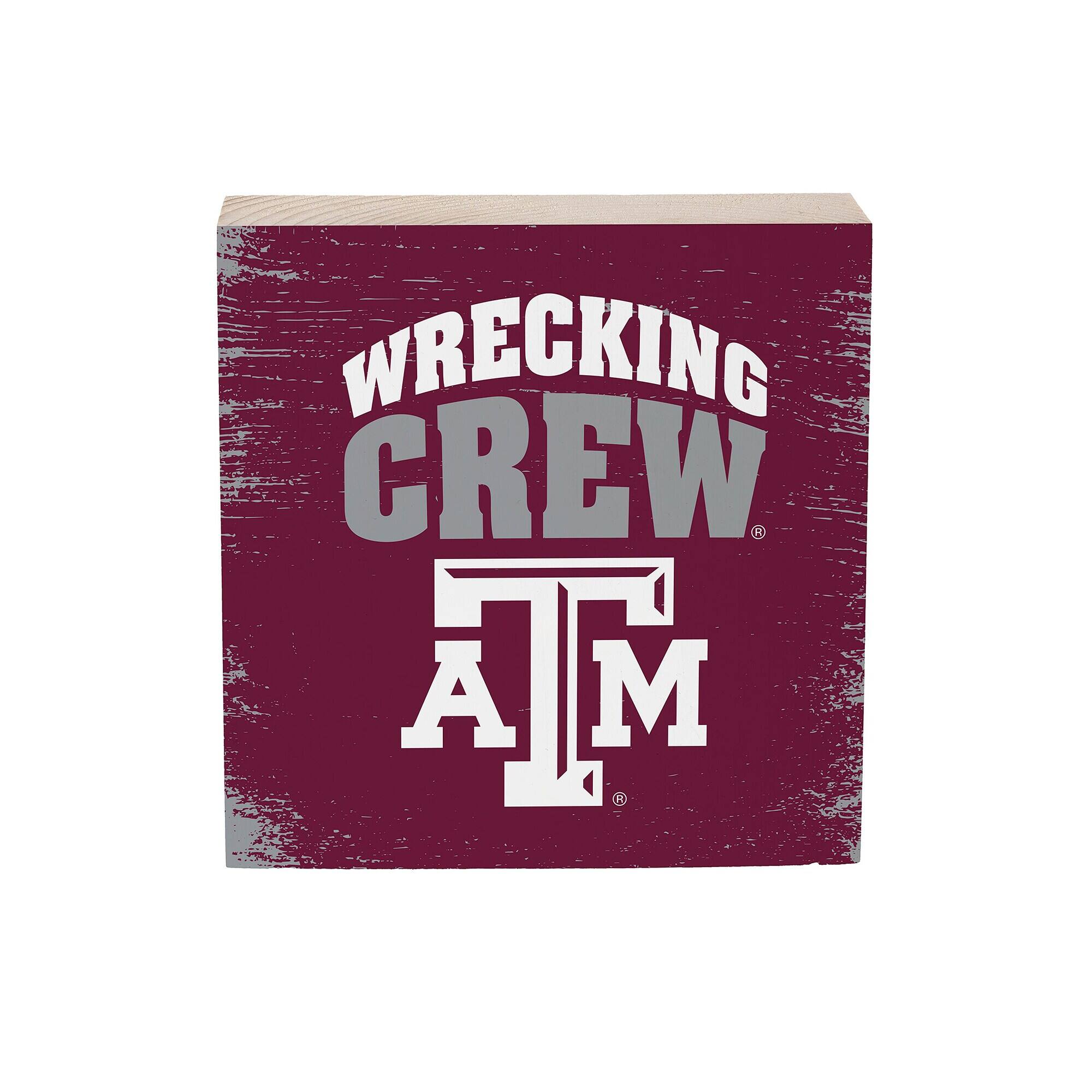 Evergreen Enterprises Texas A&M Aggies 6" Square Fan Chant Wood Block ...