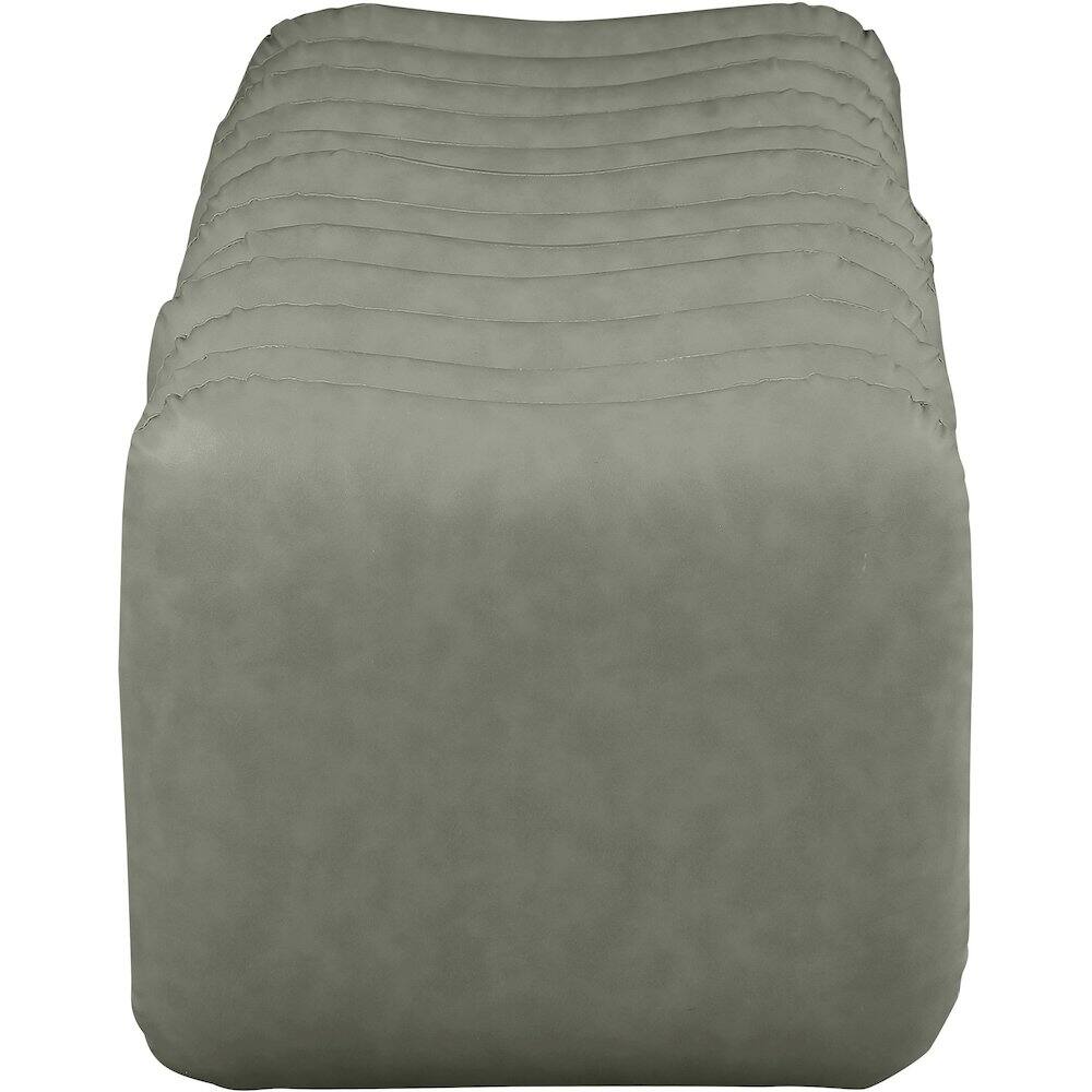 Meridian Furniture Atticus Vegan Leather Bench Green 22091Green - Best Buy