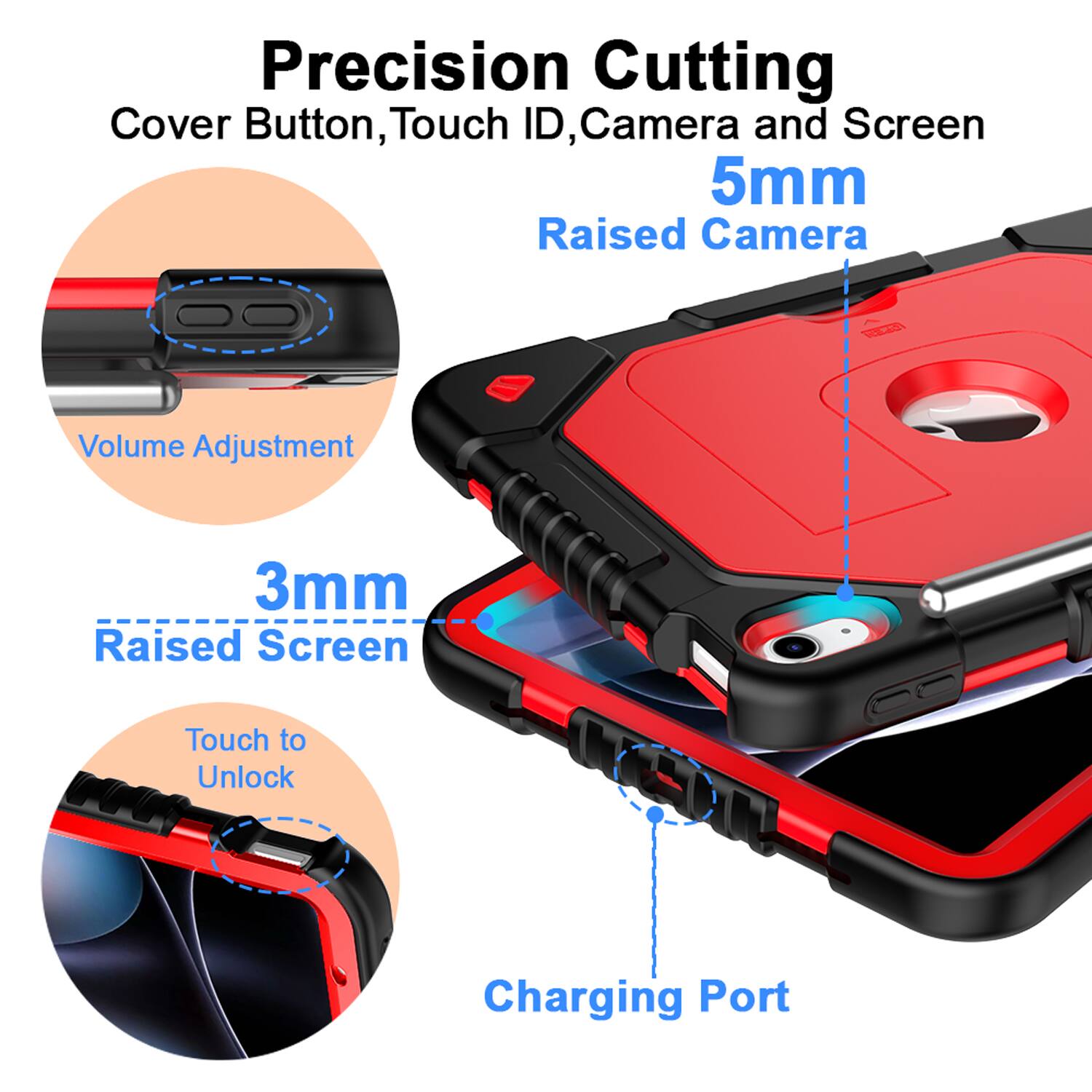 Dteck Case for Apple iPad (A16) 11" 2025 & iPad 10.9 inch (10th Gen ...