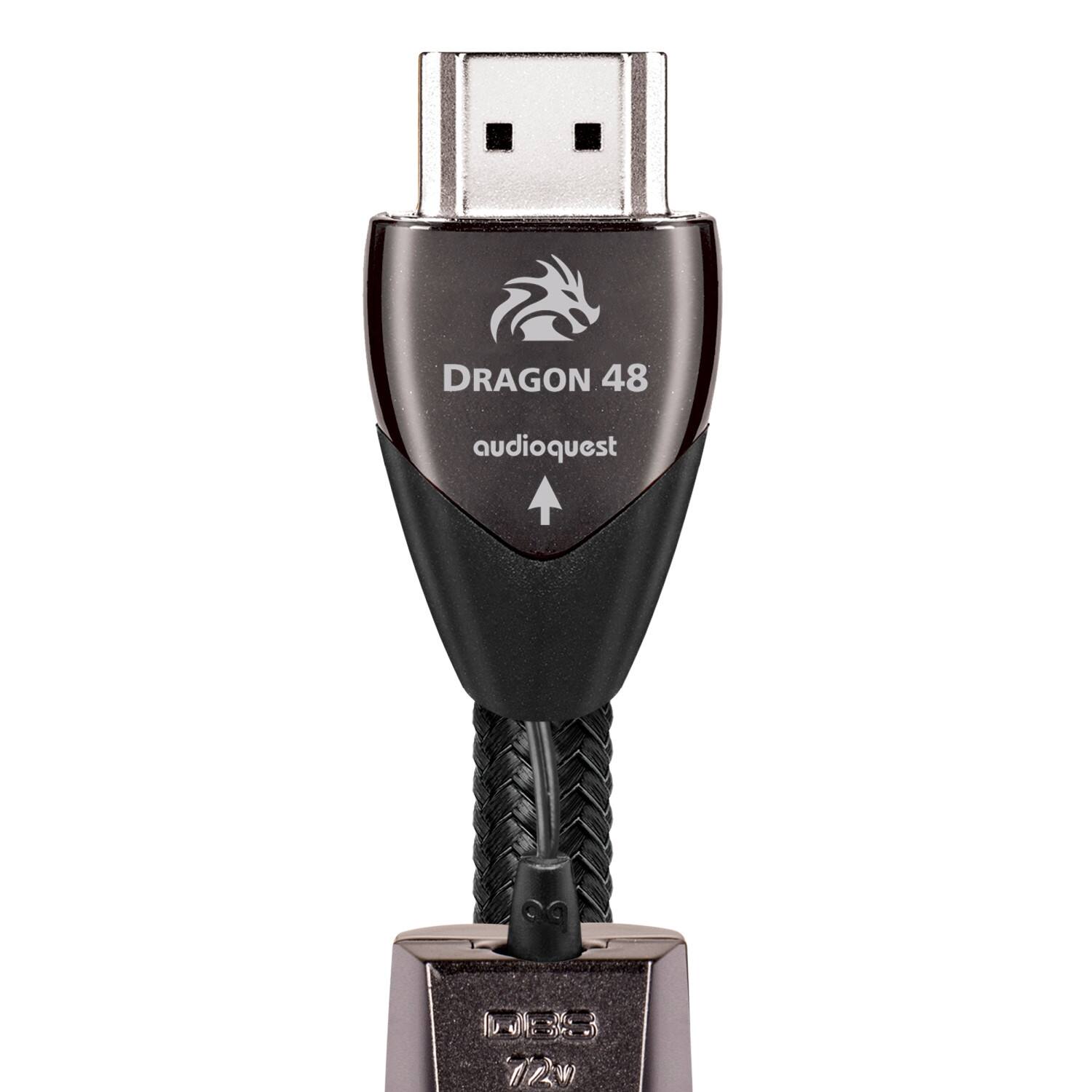 AudioQuest Dragon 48 4.9' 4K 8K 10K 48Gbps HDMI Cable Black on Black ...