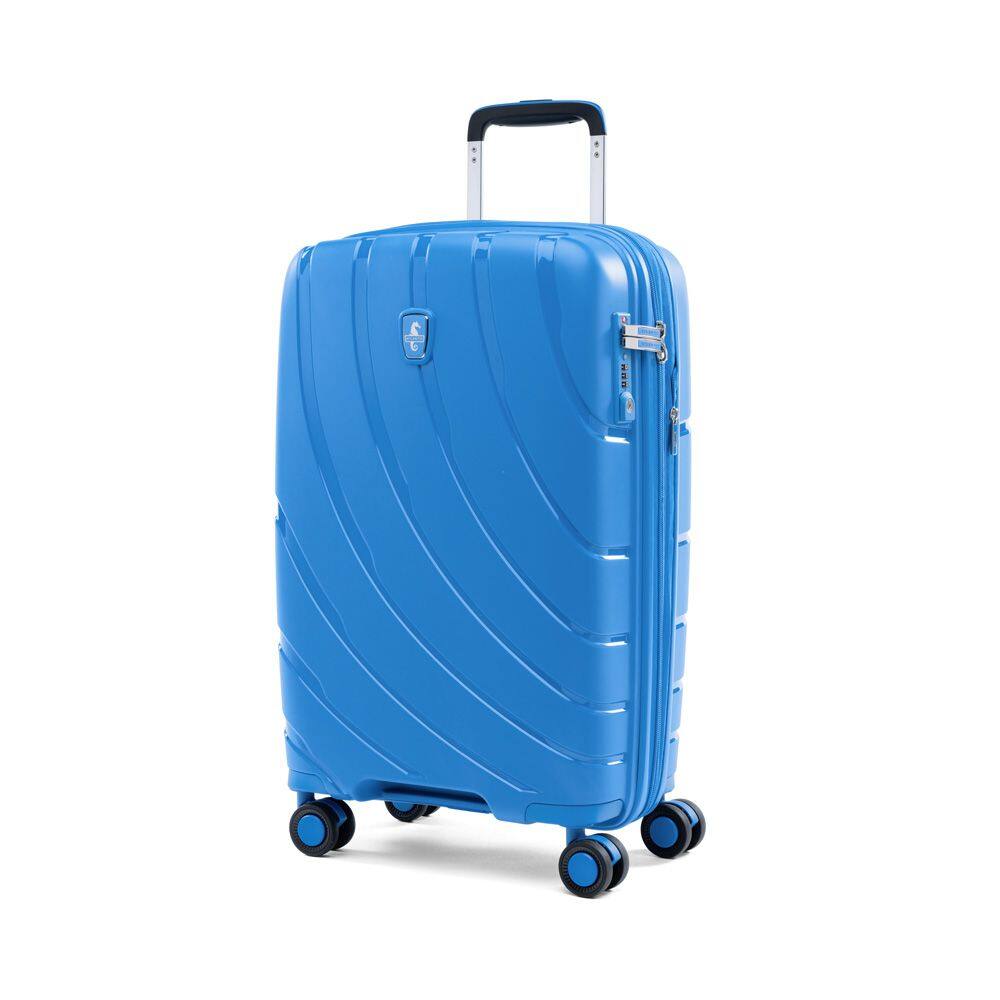 Atlantic Luggage Hardside Expandable Carry On Spinner Ocean Blue ATL ...