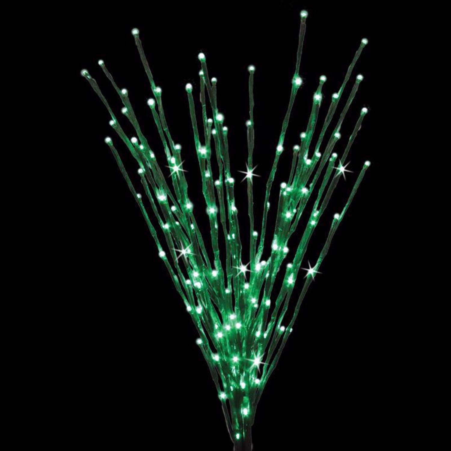Celebrations Platinum LED Light Burst 32 in. Yard Decor Green ...