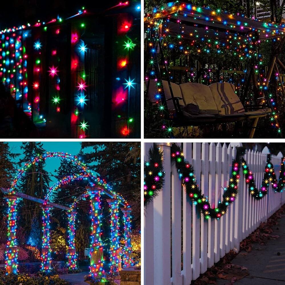 MOSZAR LLC Multicolored 100LED Christmas String Lights for Indoor Patio Yard Trees MULTICOLOR ...