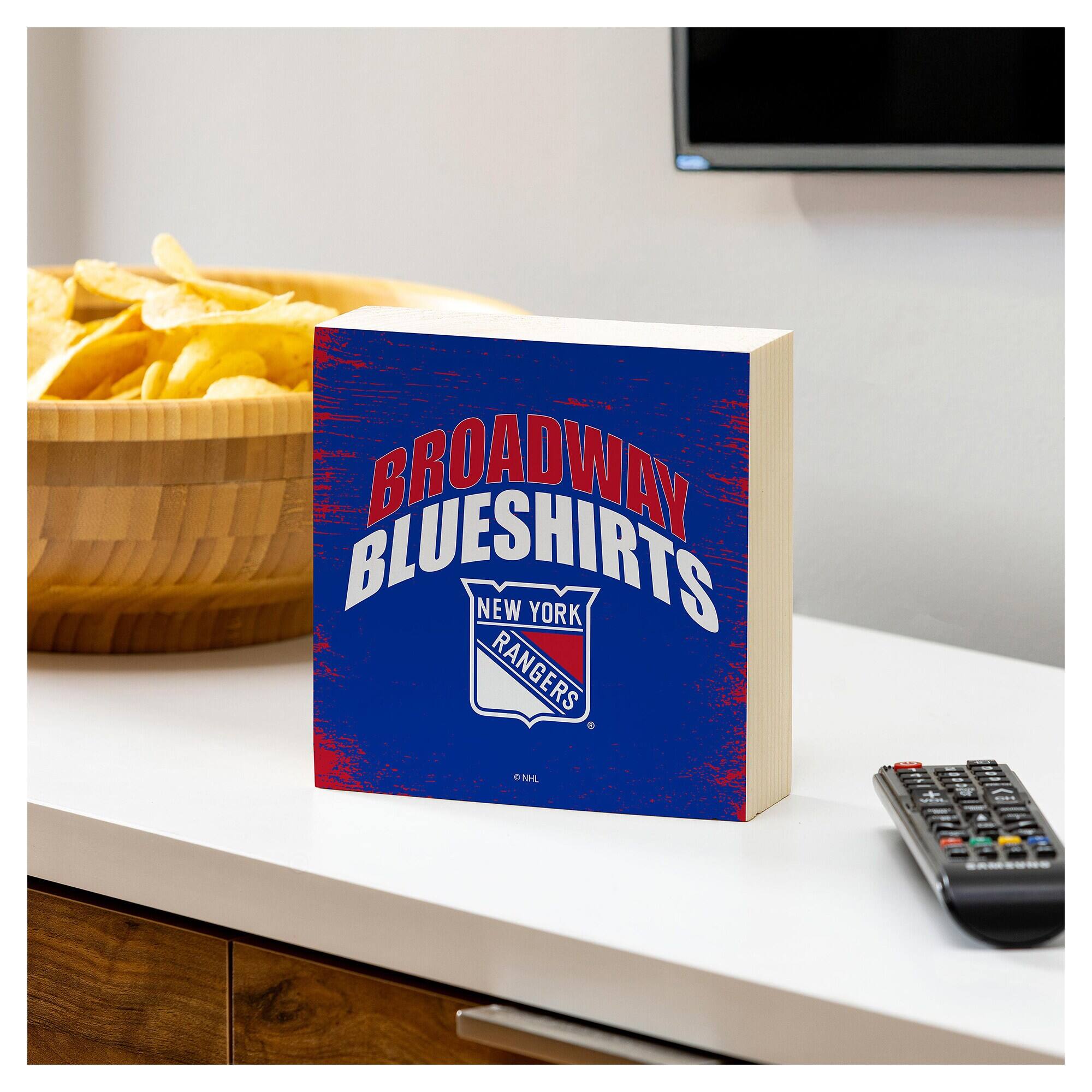 Evergreen Enterprises New York Rangers 6" Square Fan Chant Wood Block ...