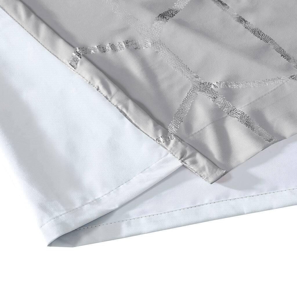 BreeBe Total Blackout Metallic Print Grommet Top Curtain Panel(Only 1 ...