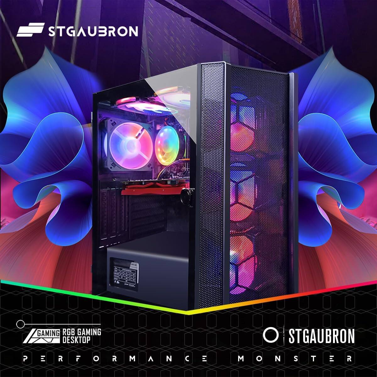 STGAubron Gaming Desktop PC, Intel Core i7 8th Gen up to 4.1Ghz ...