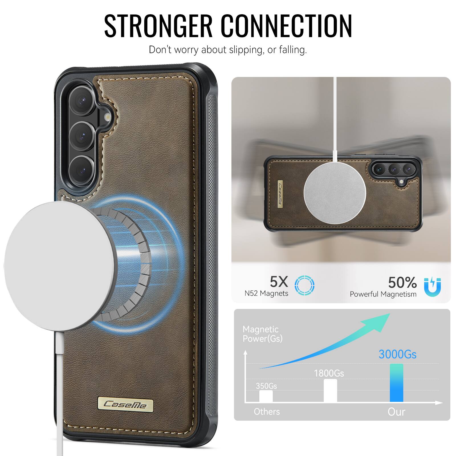 Dteck PU Leather Texture Case for Samsung Galaxy S26, Elegant Slim ...