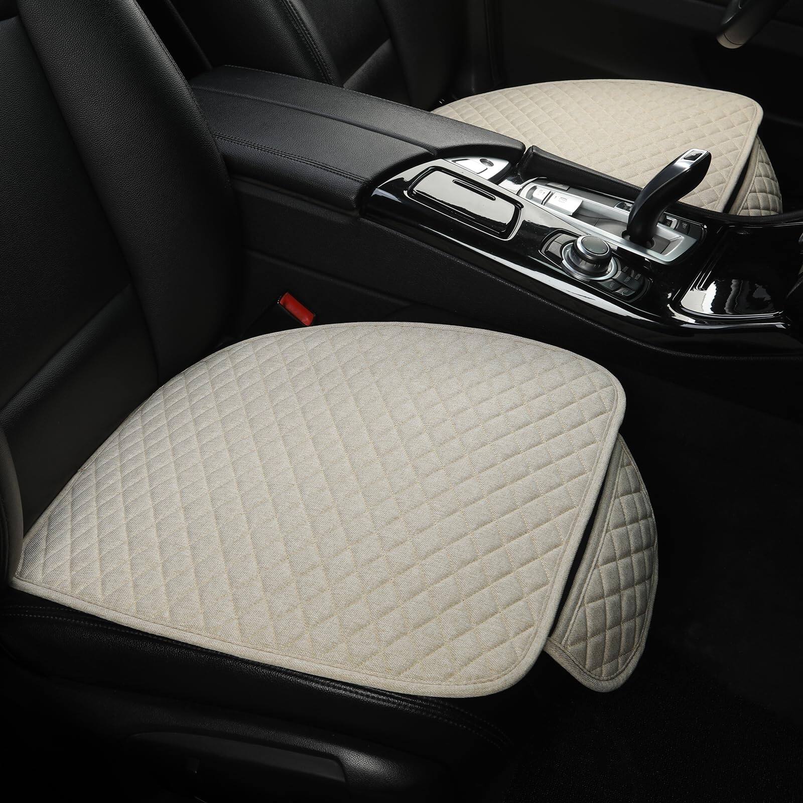 COTTAGE Linen Car Seat Covers Bottom For Cars Include Front Driver Pad ...