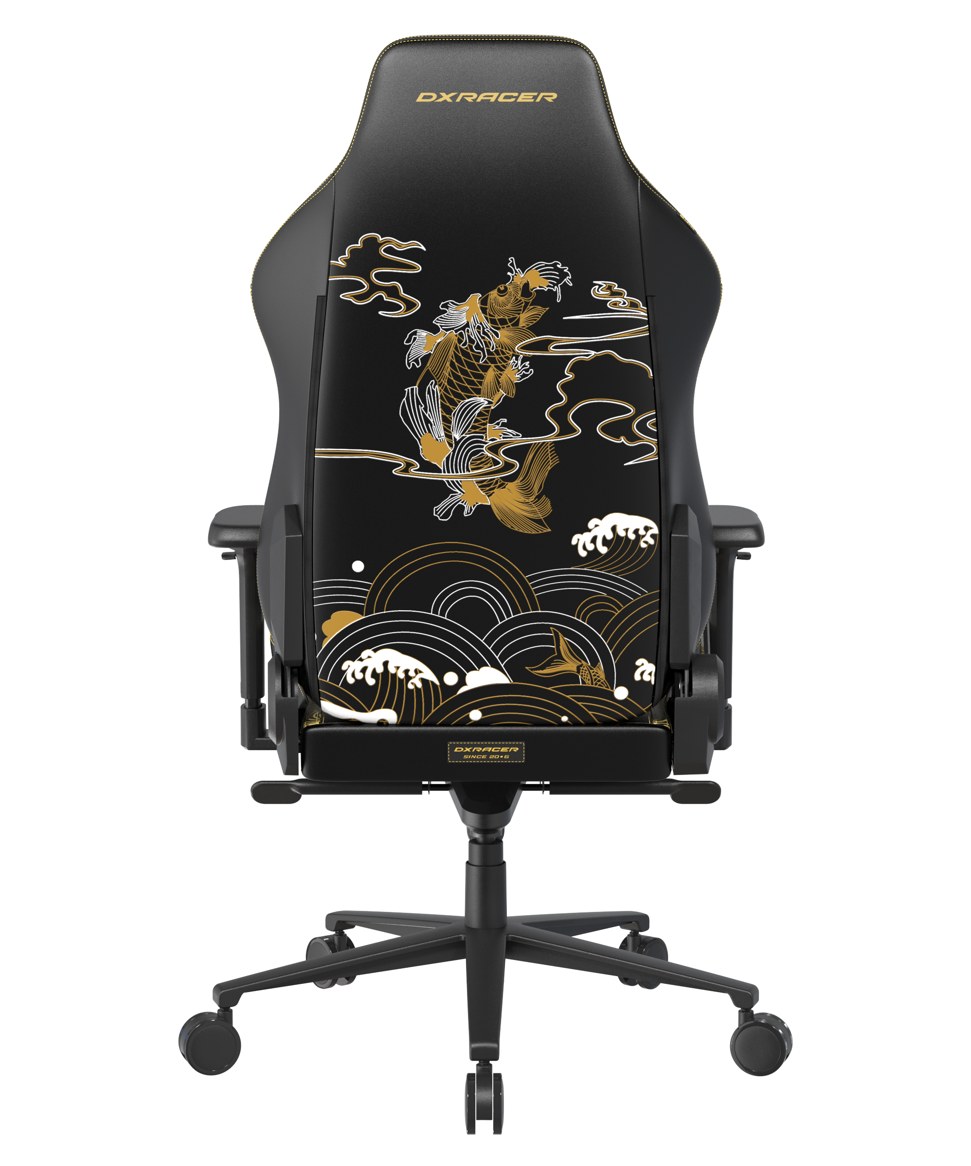 DXRacer Craft Series Gaming Chair – PU Leather, Koi Edition, Ergonomic Recliner with 4D Armrests ...