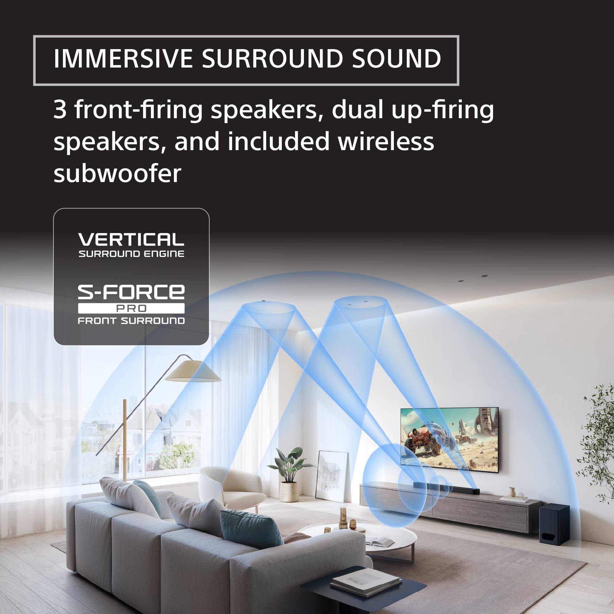 Sony BRAVIA Theater Bar 6, 3.1.2ch subwoofer, Dolby Atmos/DTS:X compatible Black HTB600 - Best Buy