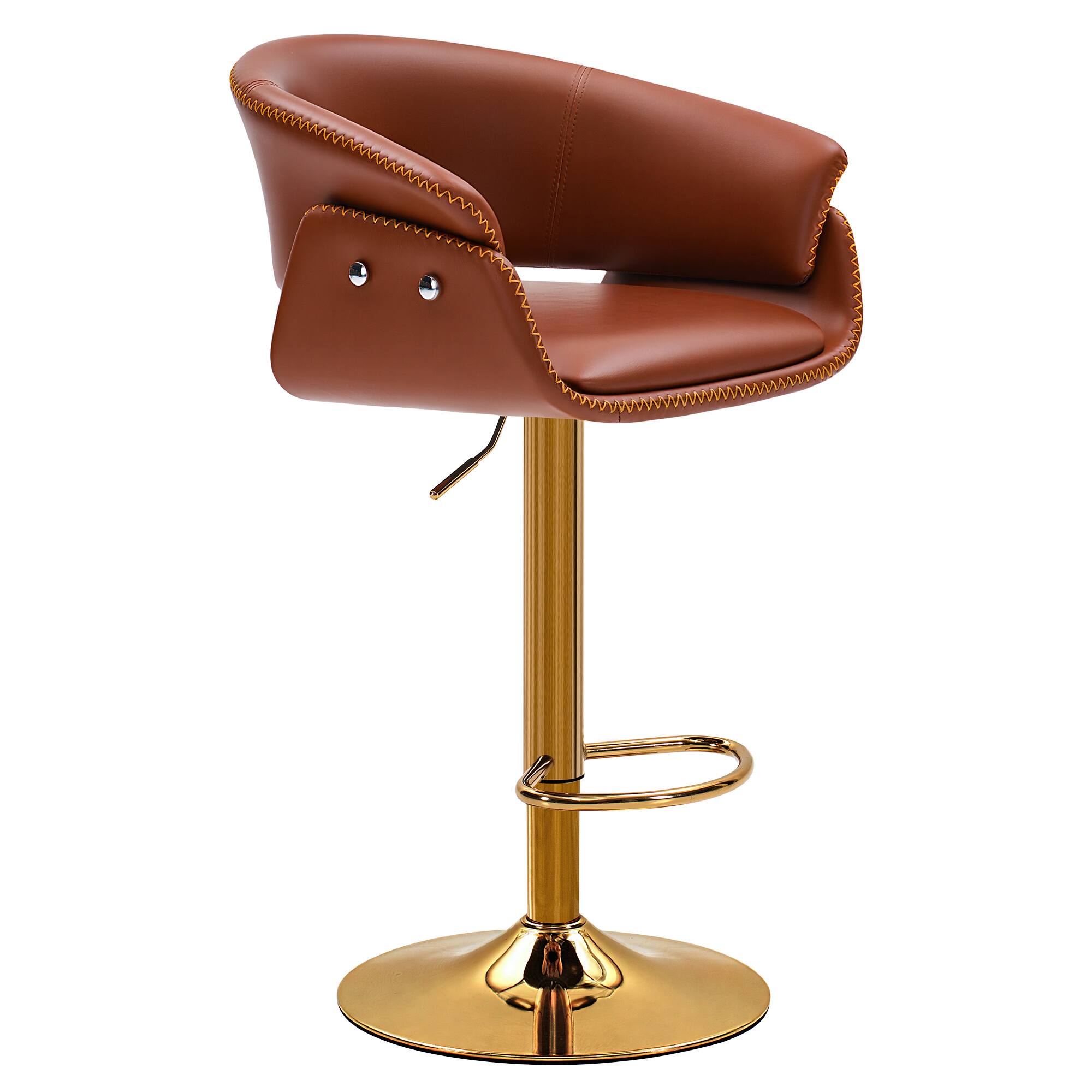 Brick Attic 3PCS 24" 32"Adjustable Height Upholstered Low Back Bar ,360 ...