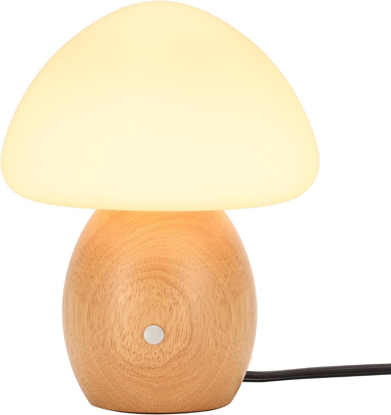 Stamp n Camp Mushroom Lamp with Touch Control Switch Wooden Table Lamp ...