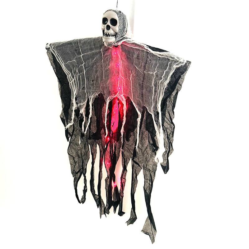 Auledio 1 Pc Halloween Hanging Decor Light Ghost Grim Reaper Skeleton ...