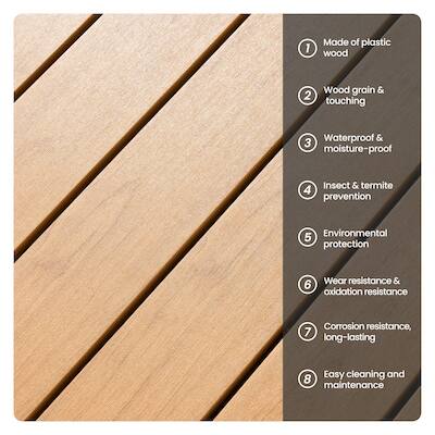 Crestlive Products X Leg Large Patio Plastic Wood Top Aluminum Frame ...
