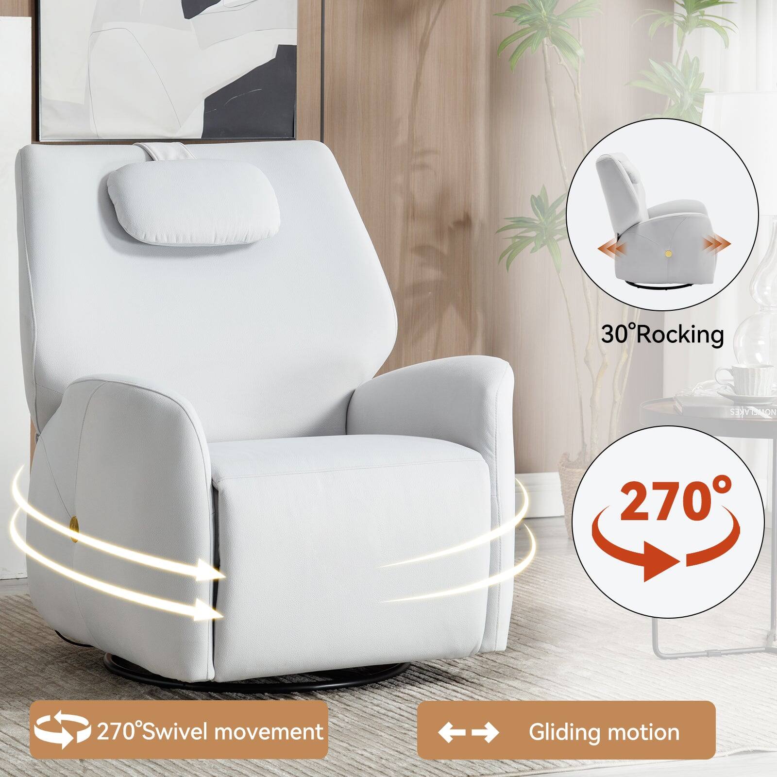 Boyel Living Swivel and Rocker Power Recliner Chair Max Swivel Degree ...