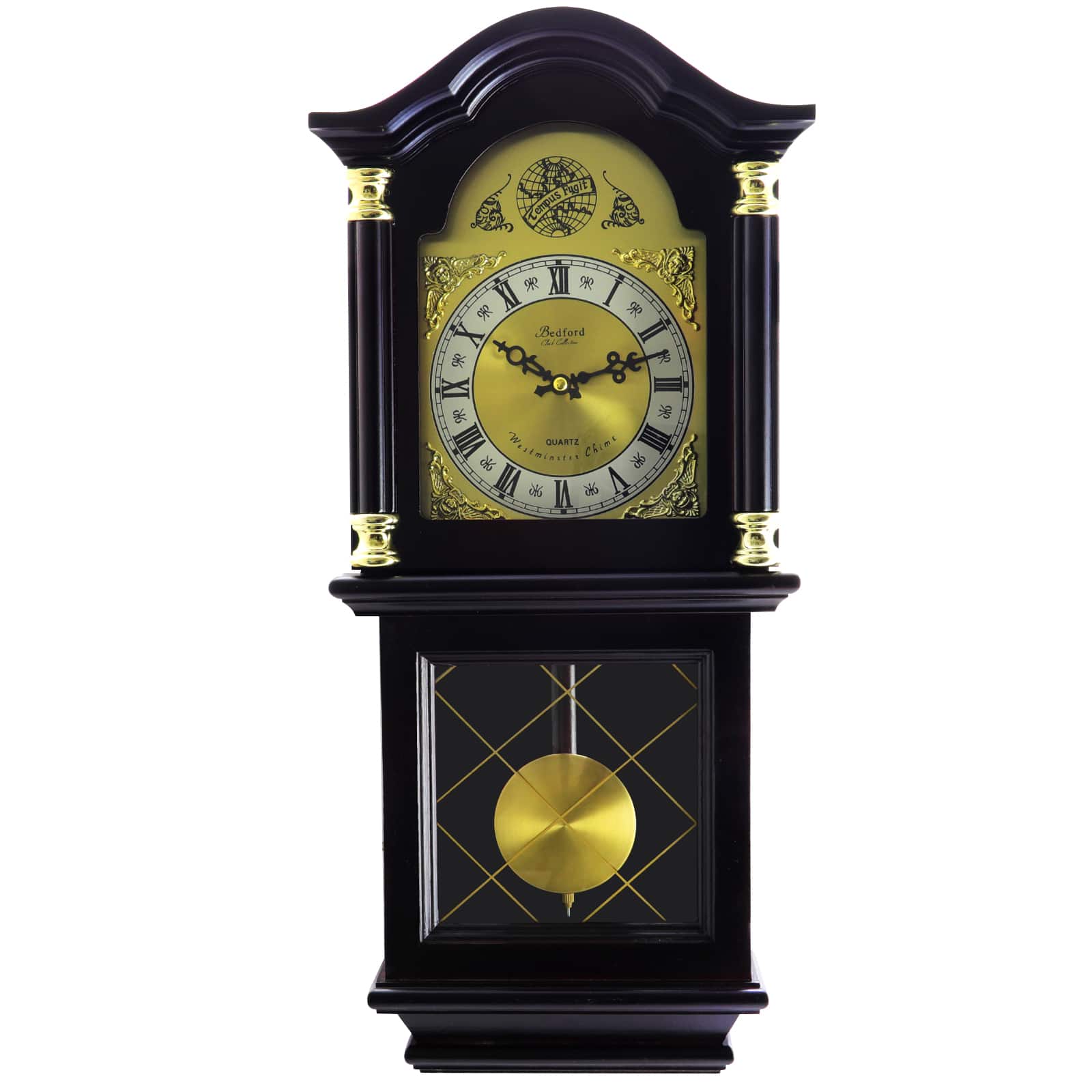 Inch Bedford Clock Collection - 26 Chiming Pendulum Wall Clock in ...