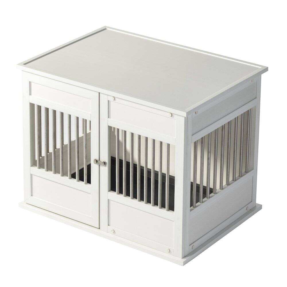 New Age Pet ECOFLEX Horizon Dog Crate Antique White Medium - Best Buy