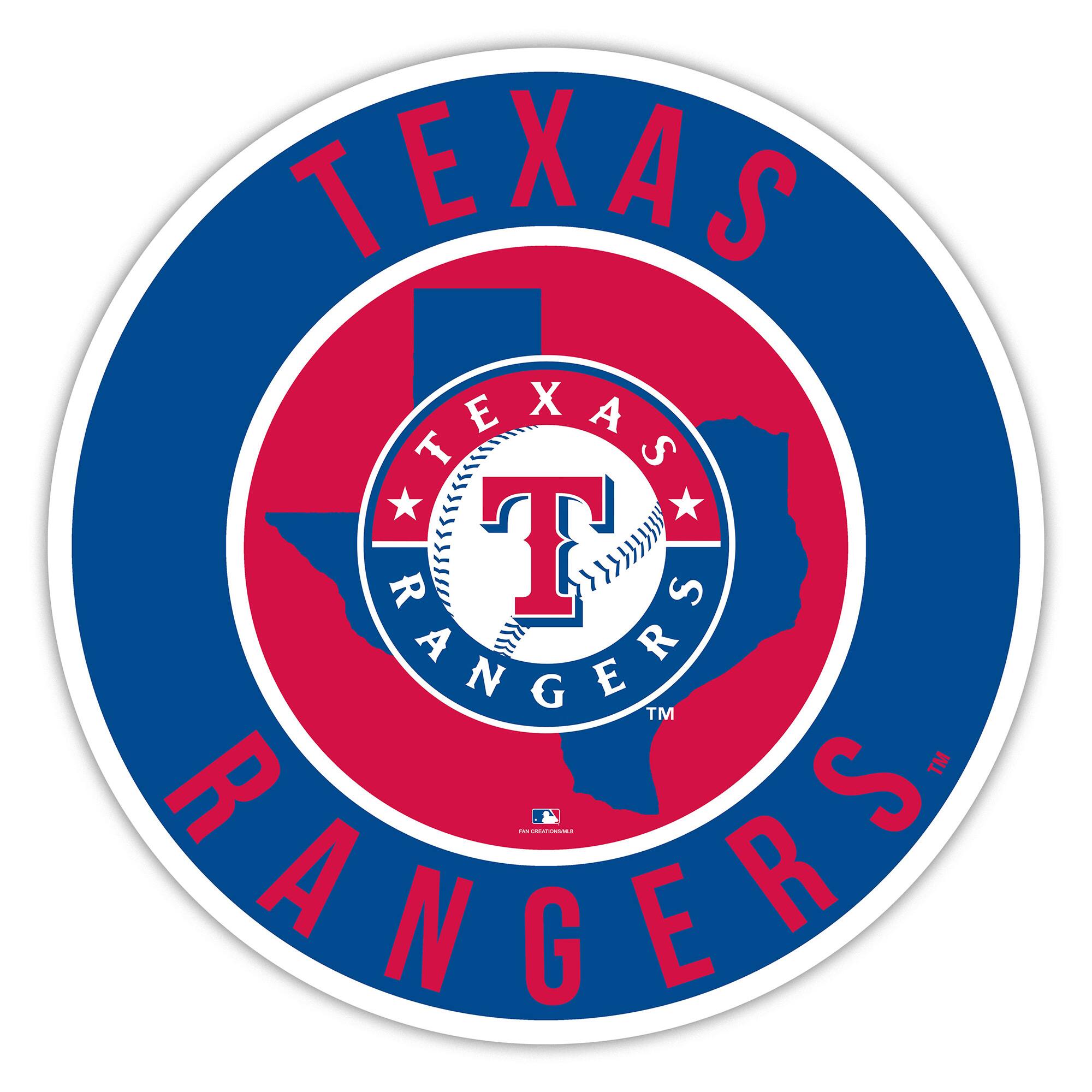 Fan Creations Texas Rangers 12" State Circle Sign Multicolor 203426443 ...