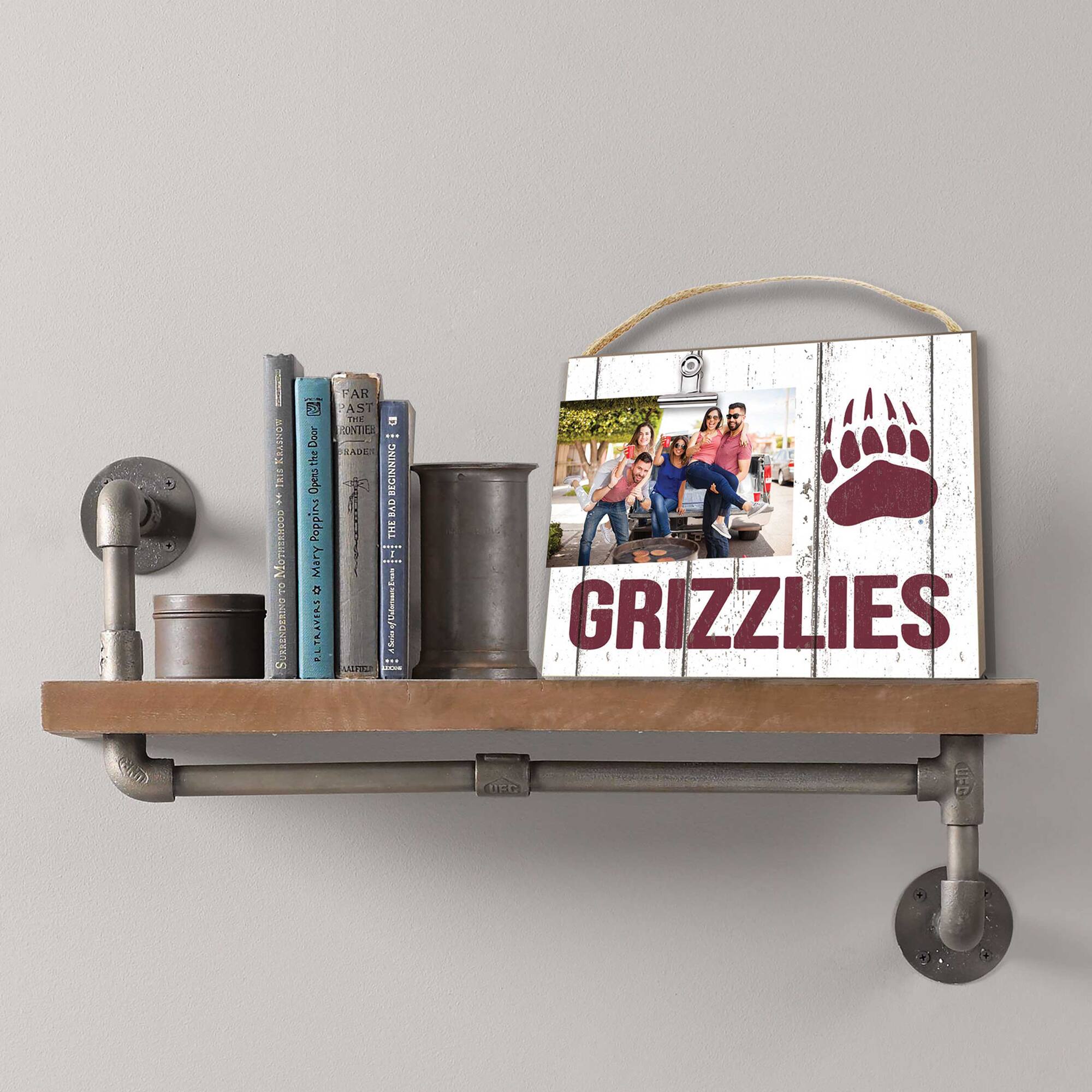 Jardine Montana Grizzlies 8'' x 10'' Weathered Clip It Frame White ...