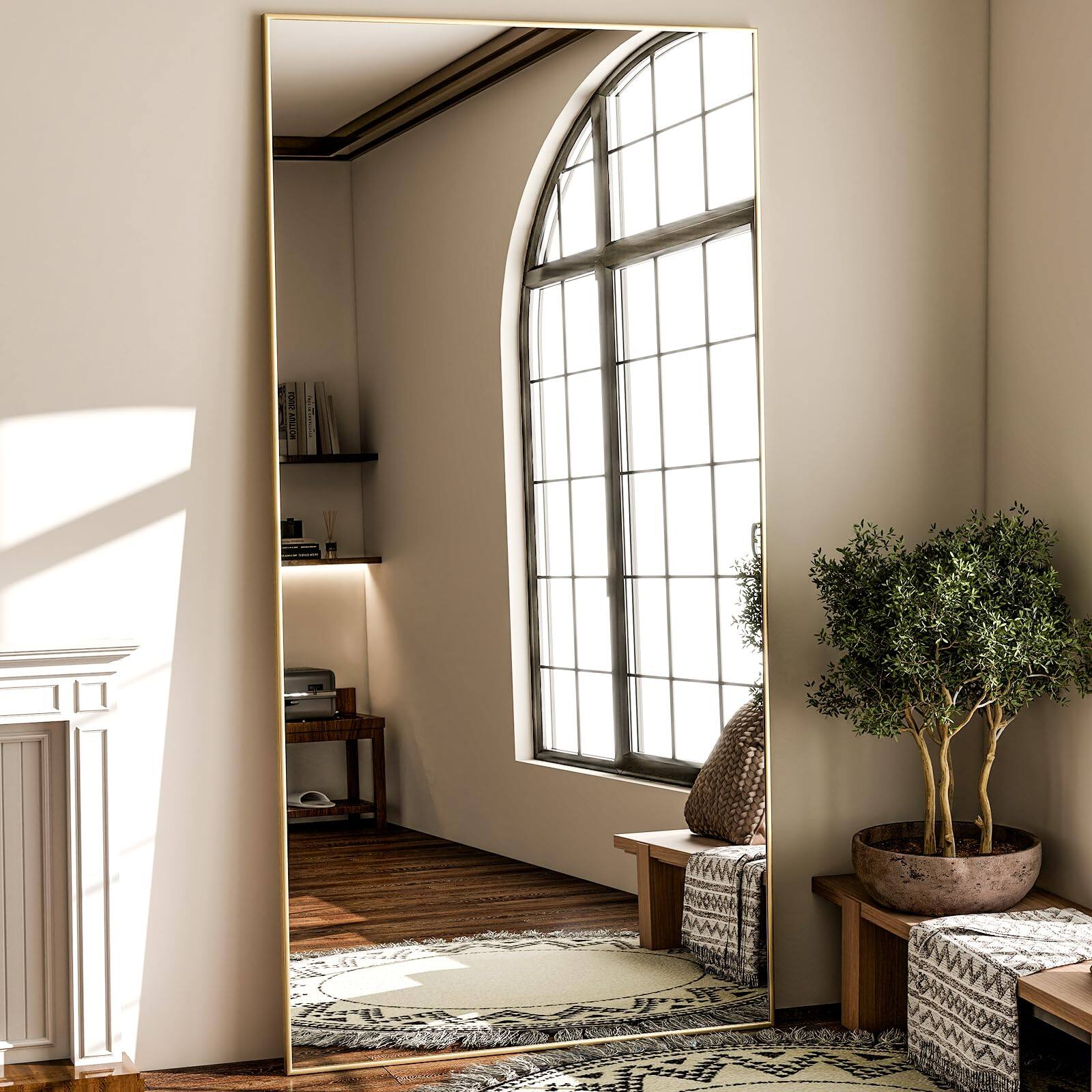 Comfort Essence 68" X 24" Full Length Mirror Rectangle Floor Mirrors ...