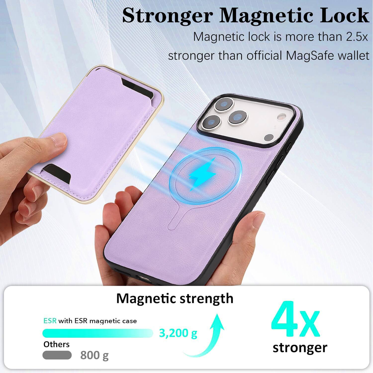 Dteck 2 in 1 Magnetic Detachable Wallet Case for Apple iPhone 17 Pro ...