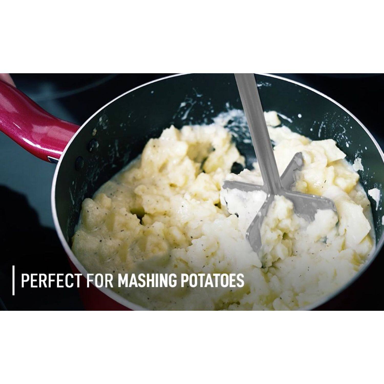 Zulay Kitchen Ground Beef Chopper Tool Hamburger Smasher Tool Meat ...