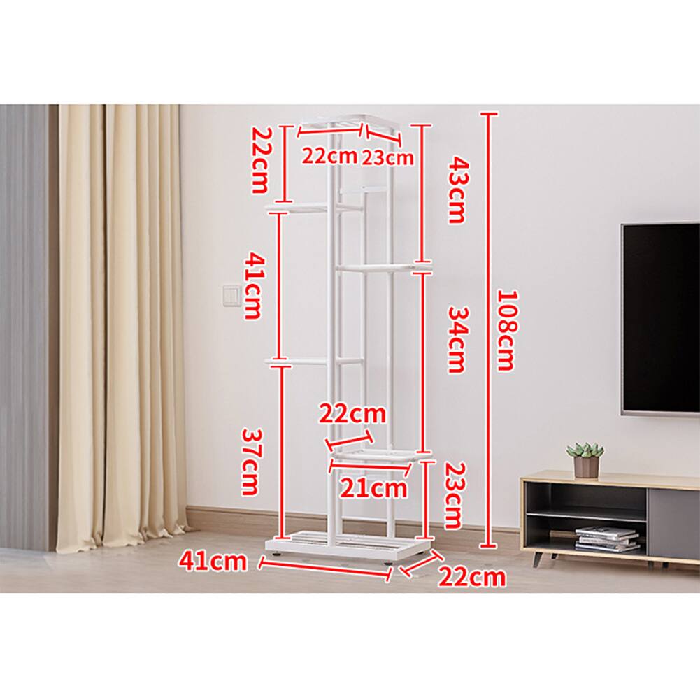 GARVEE 6 Tier Multifunctional Plant Stands Corner Metal Flower Pot ...