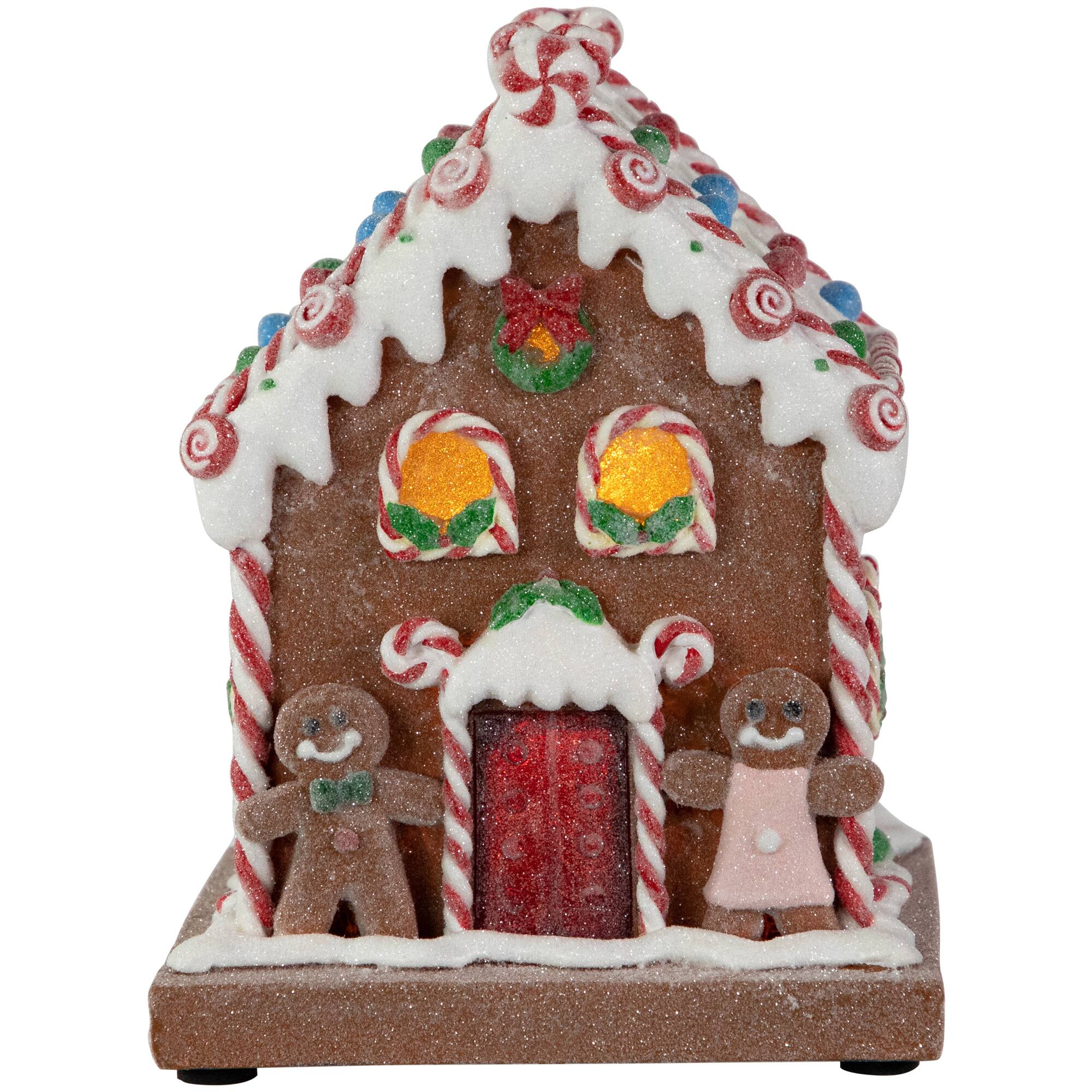 Northlight Pre Lit LED Gingerbread Candy House Christmas Decoration 7.5 ...