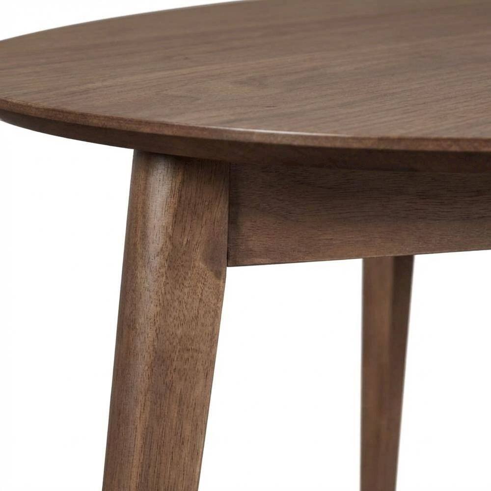 FurniFact Solid Wood Corner Dining Table – Small Mid Century Modern ...
